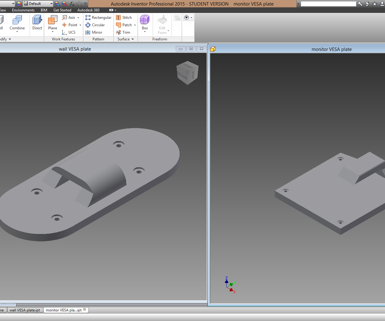 (Cont. Project) 3D Printed Wall Mount for a Monitor : 4 Steps ...