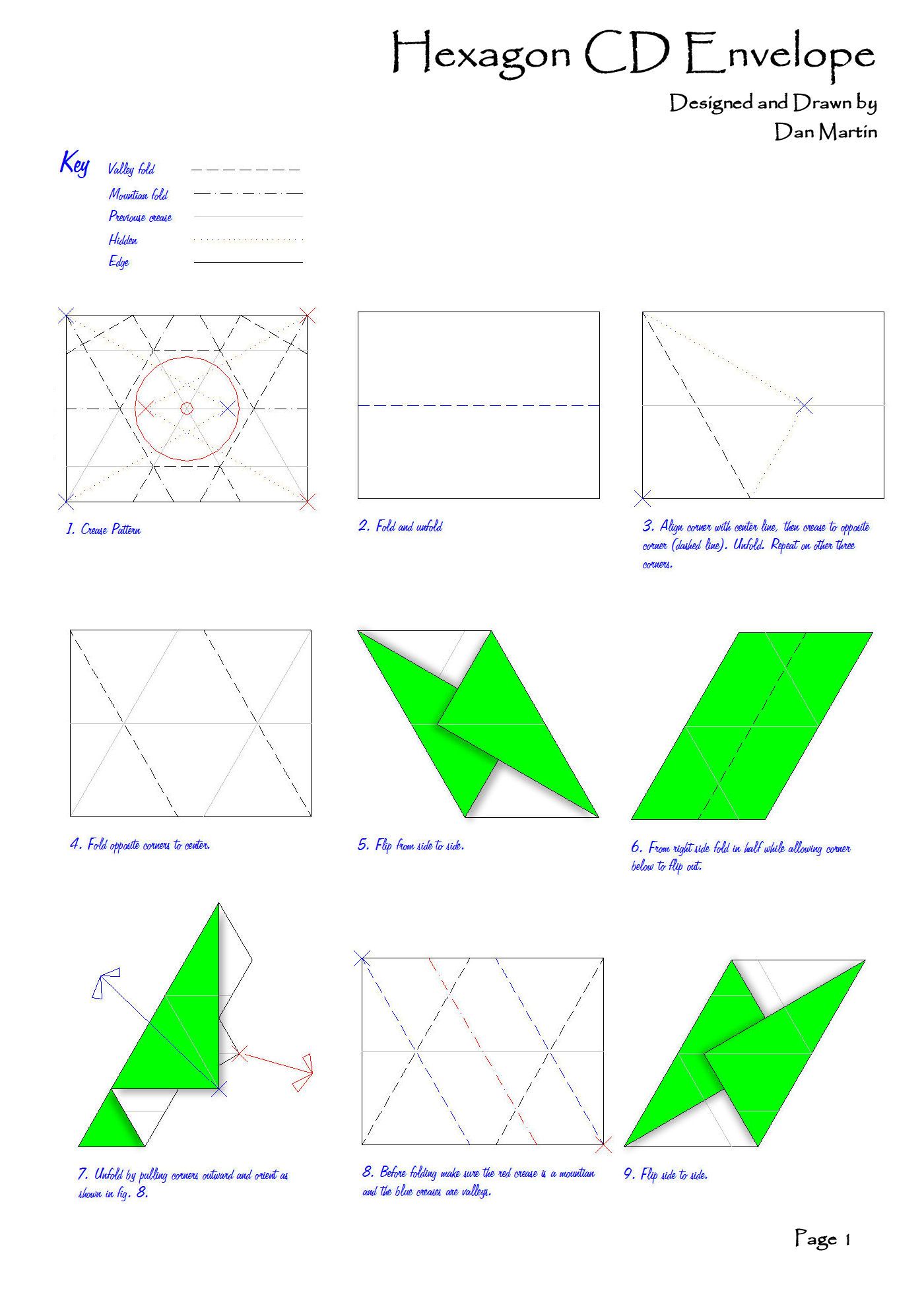 Hexagon CD Envelope : 3 Steps - Instructables