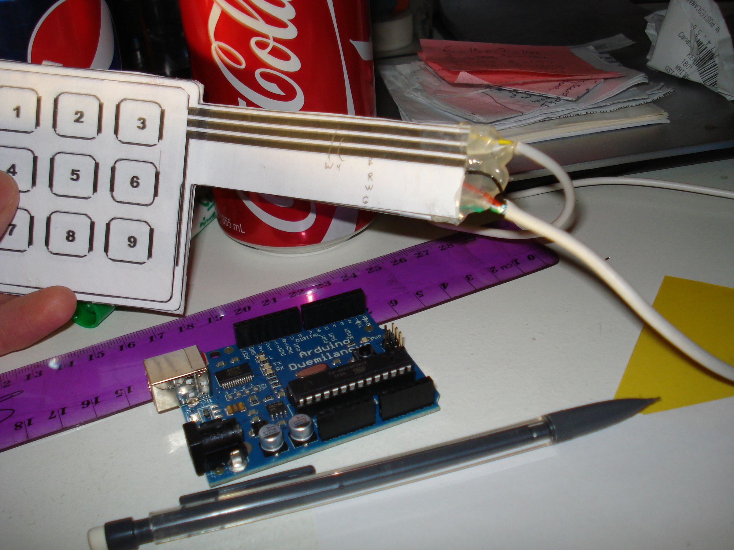 Create Own Membrane Matrix Keypad (and Hooking It Up to the Arduino ...