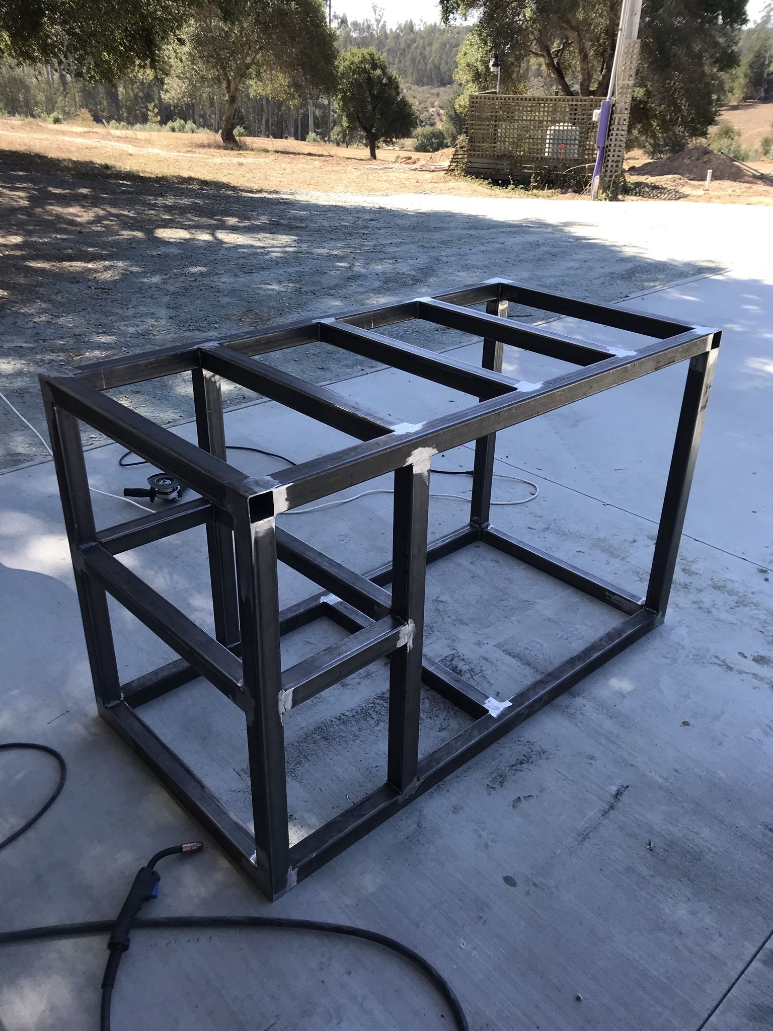 Heavy Duty Steel Welding and Work Table With Storage : 7 Steps (with ...