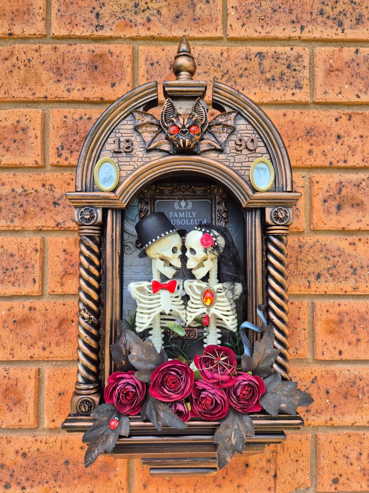 Upcycled Vintage Wall Clock Becomes a DIY Halloween Mausoleum : 5 Steps ...