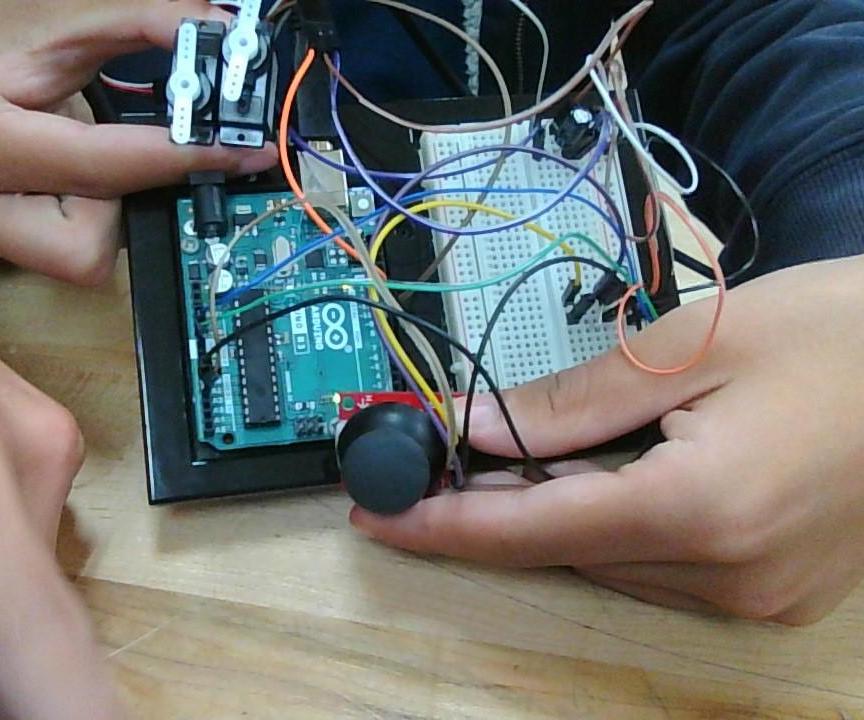 2 Servos Controlled By A Joystick 5 Steps Instructables