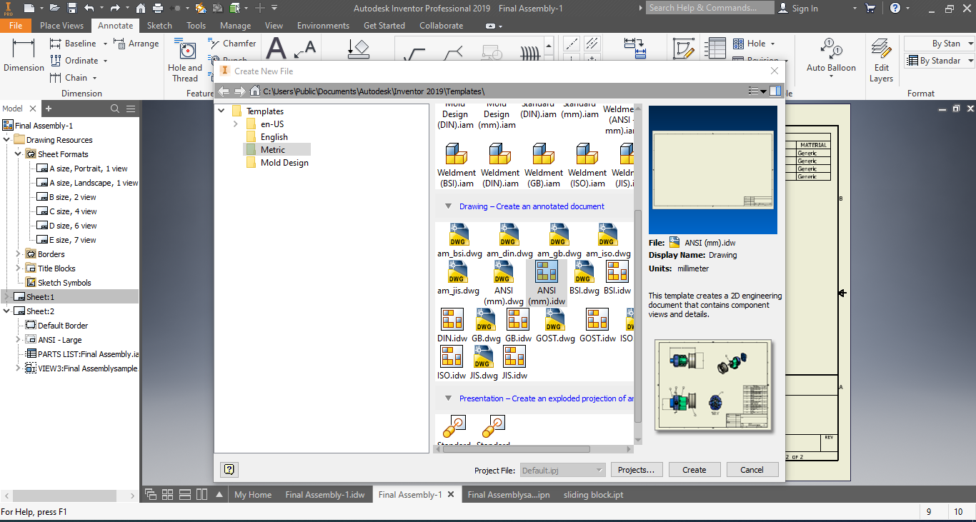 TAD 330- Making Isometric & Exploded Assembly View Drawings : 31 Steps ...