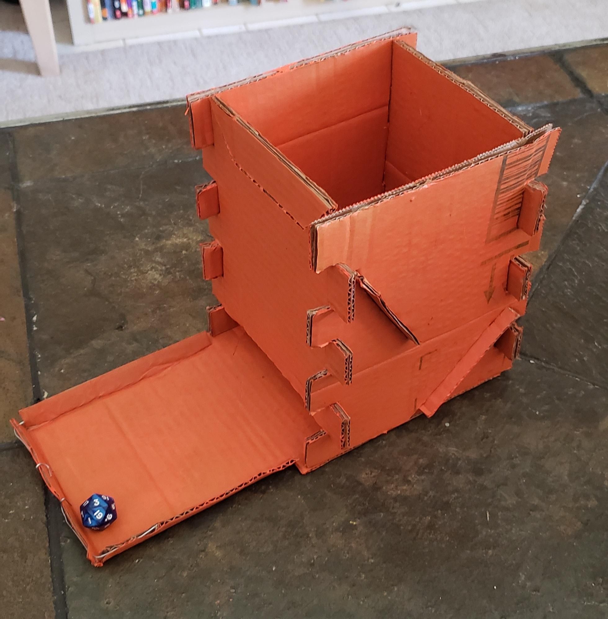 DIY Disassemblable Orange Dice Tower : 8 Steps (with Pictures ...