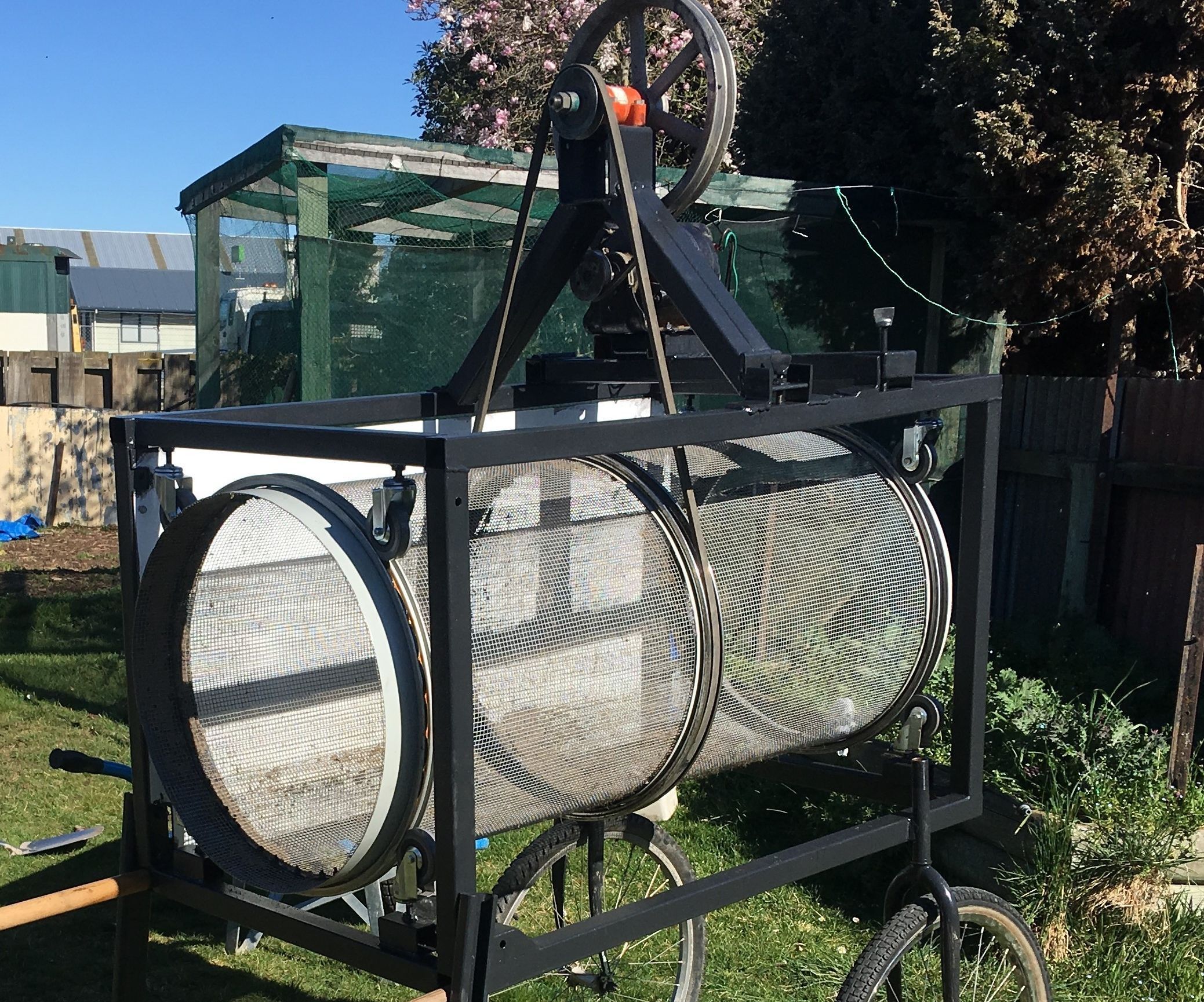 Building a Soil Sifter / Rotary Trommel : 7 Steps (with Pictures ...