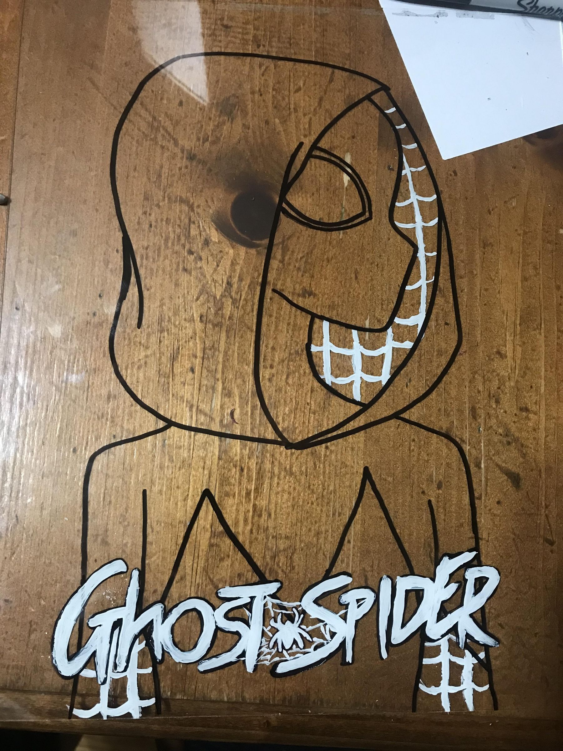 Crayon Ghost Spider Portrait : 8 Steps - Instructables