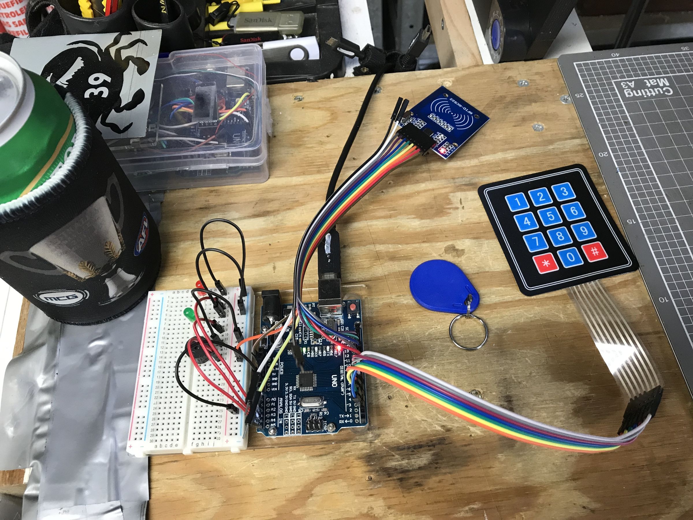 Create an Access Control System With an 4x3 Keypad & RFID-RC522! : 5 ...