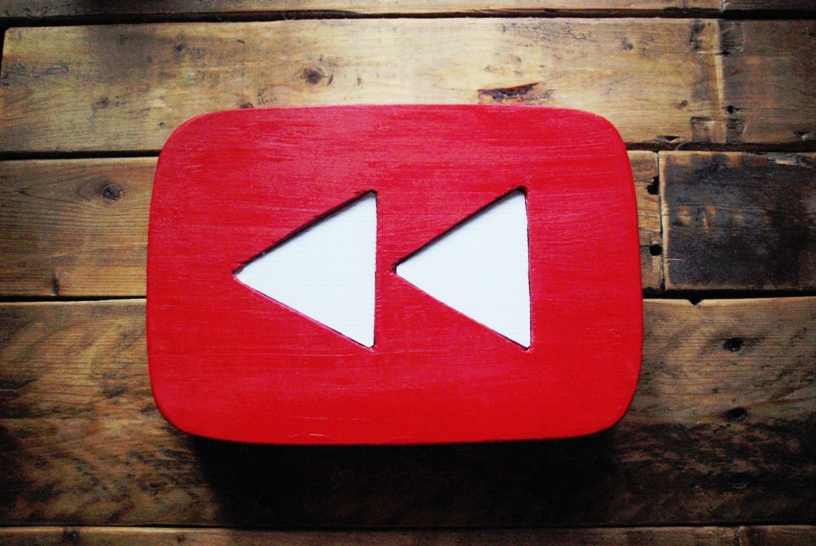 Red Rewind Button