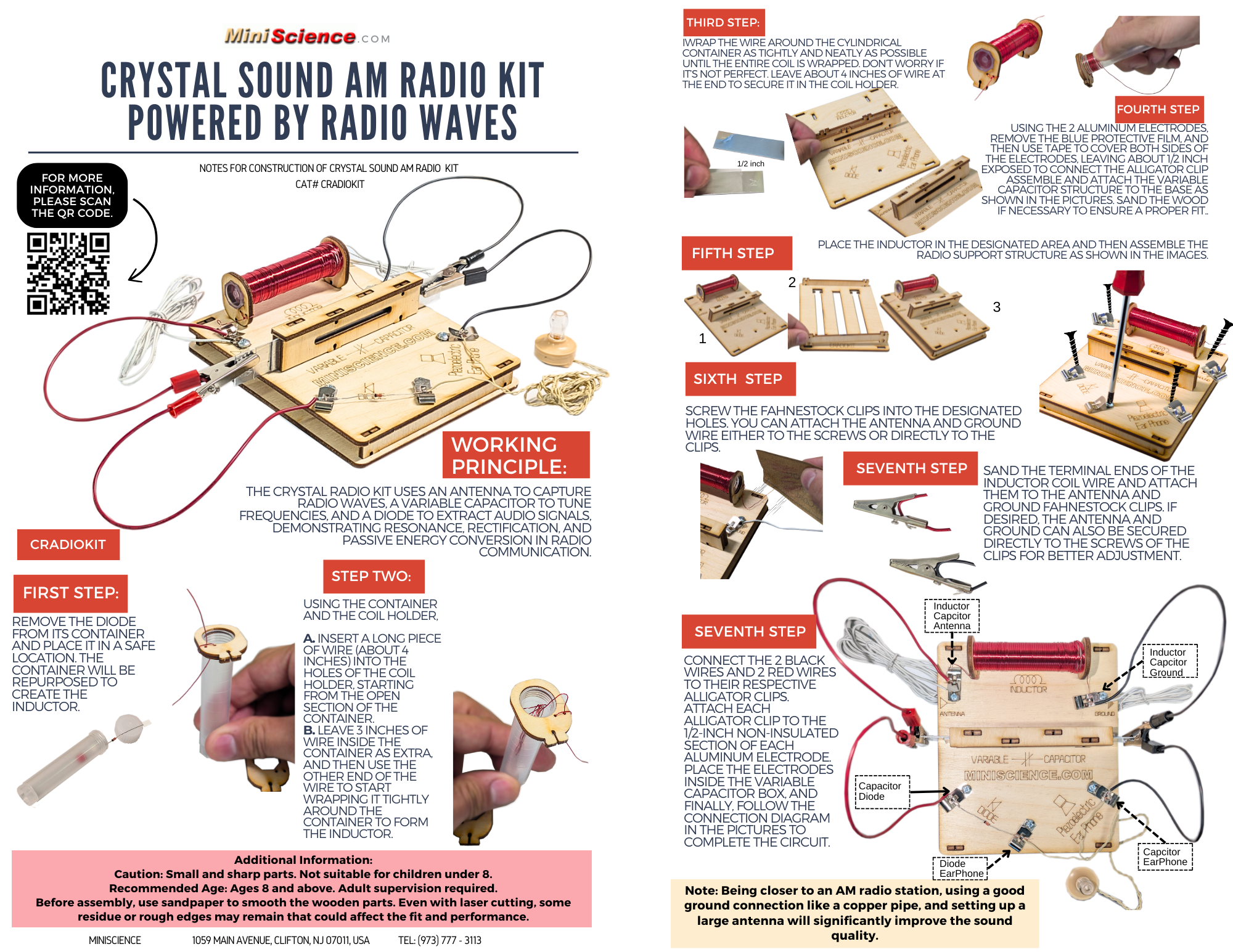 DIY Crystal Radio: Build a Battery-Free AM Radio Receiver : 9 Steps ...
