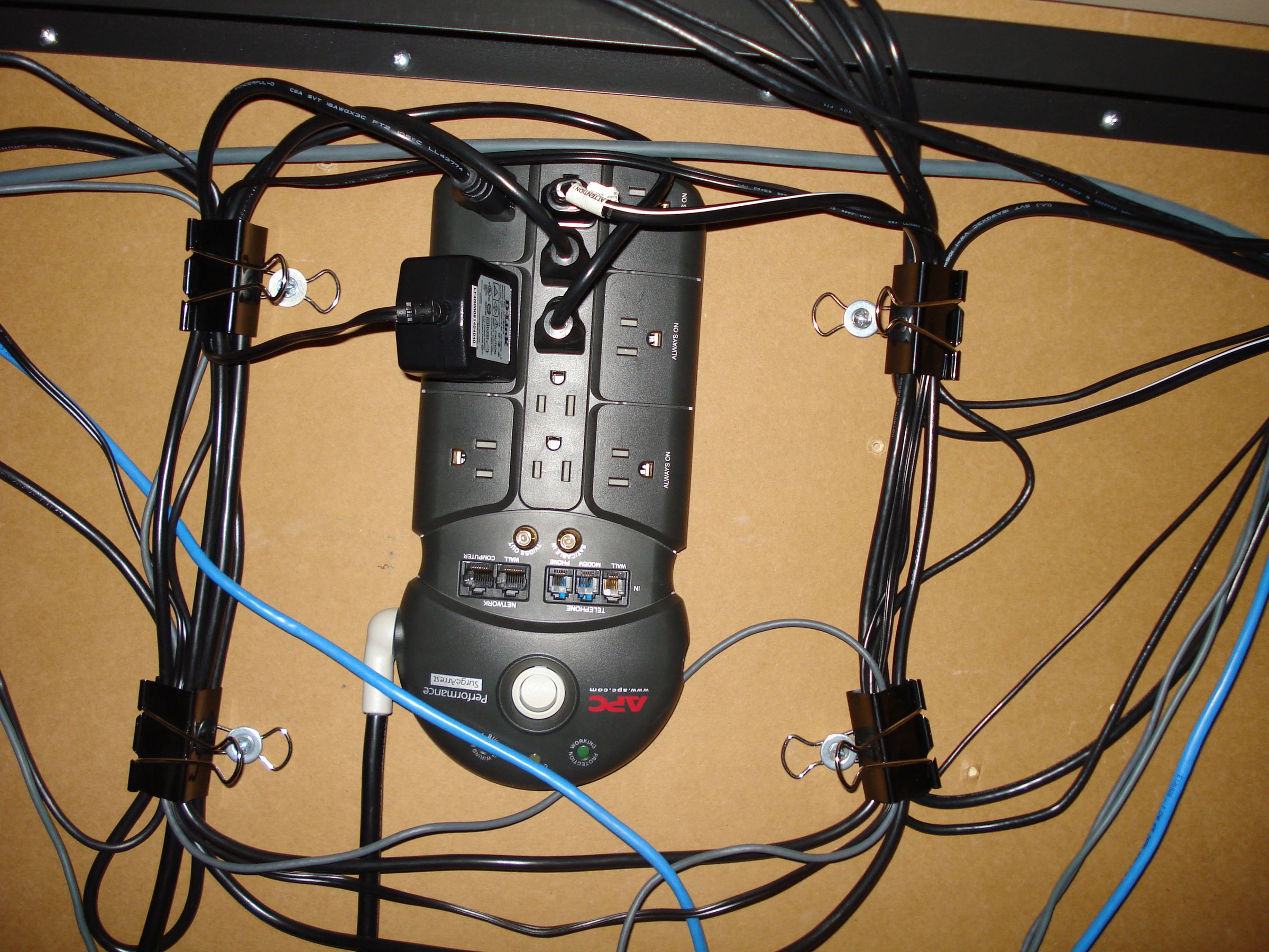 Computer Cable Management on the Cheap : 5 Steps - Instructables