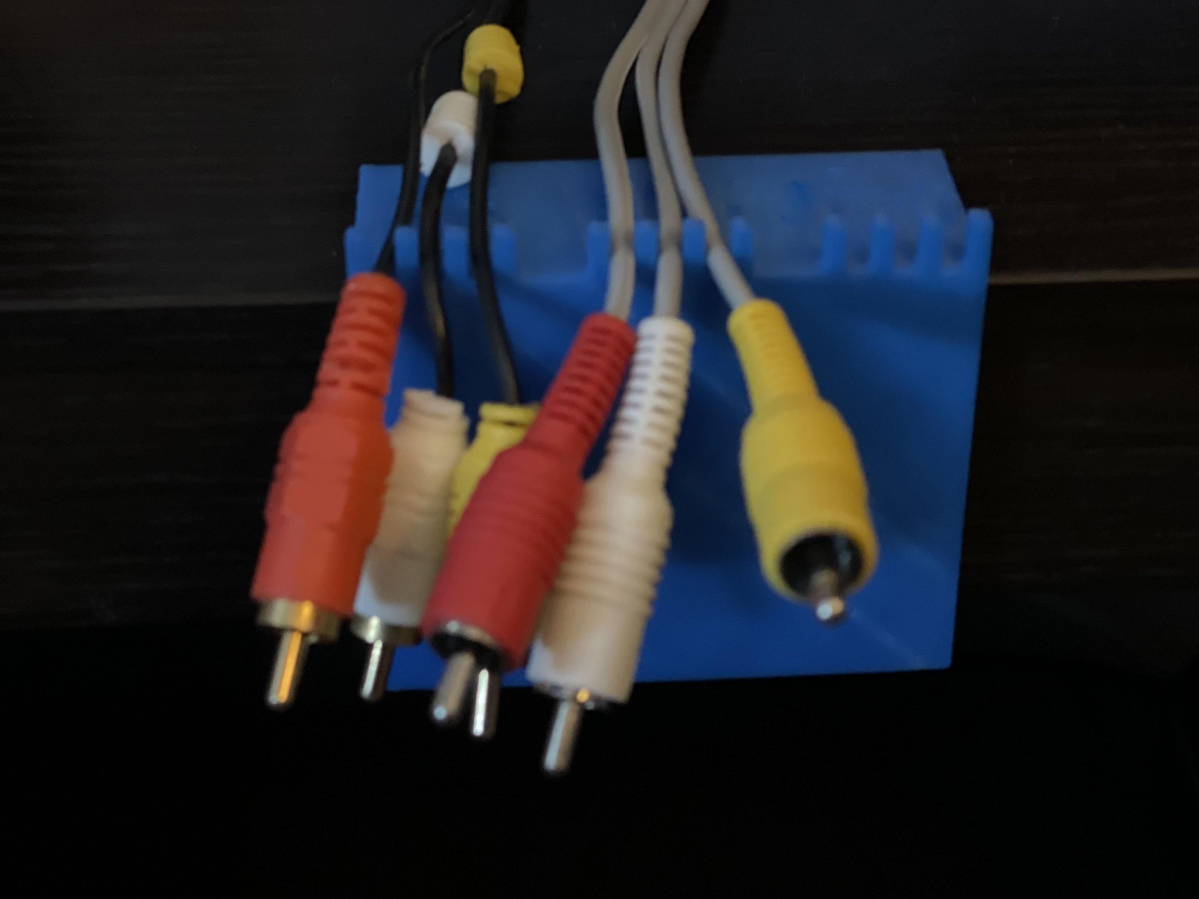 AV Cable Holder (for Shelves or Tables) : 3 Steps - Instructables