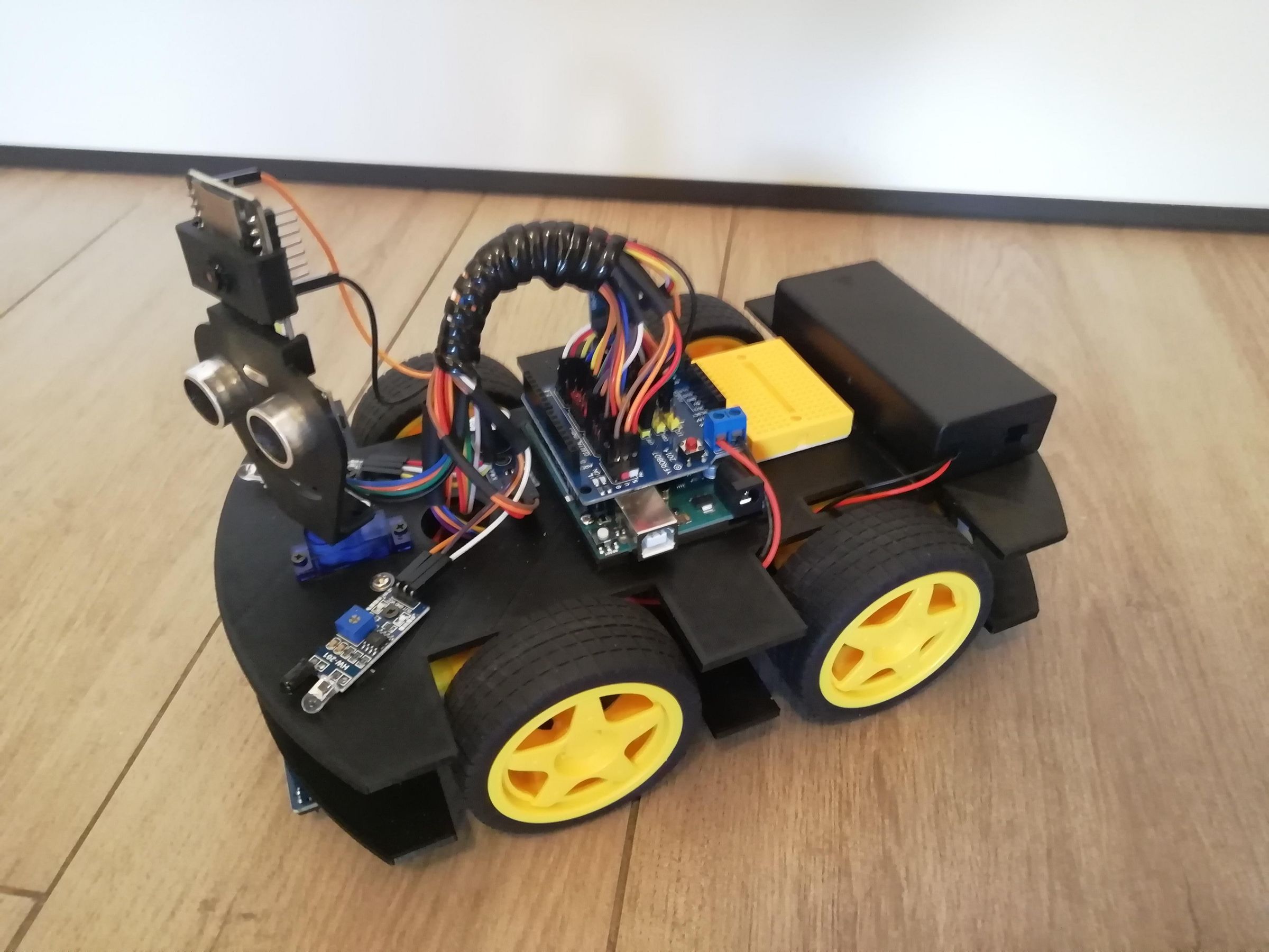 Arduino ESP32 All in One Robot (Obstacle Avoiding, Line Tracking ...