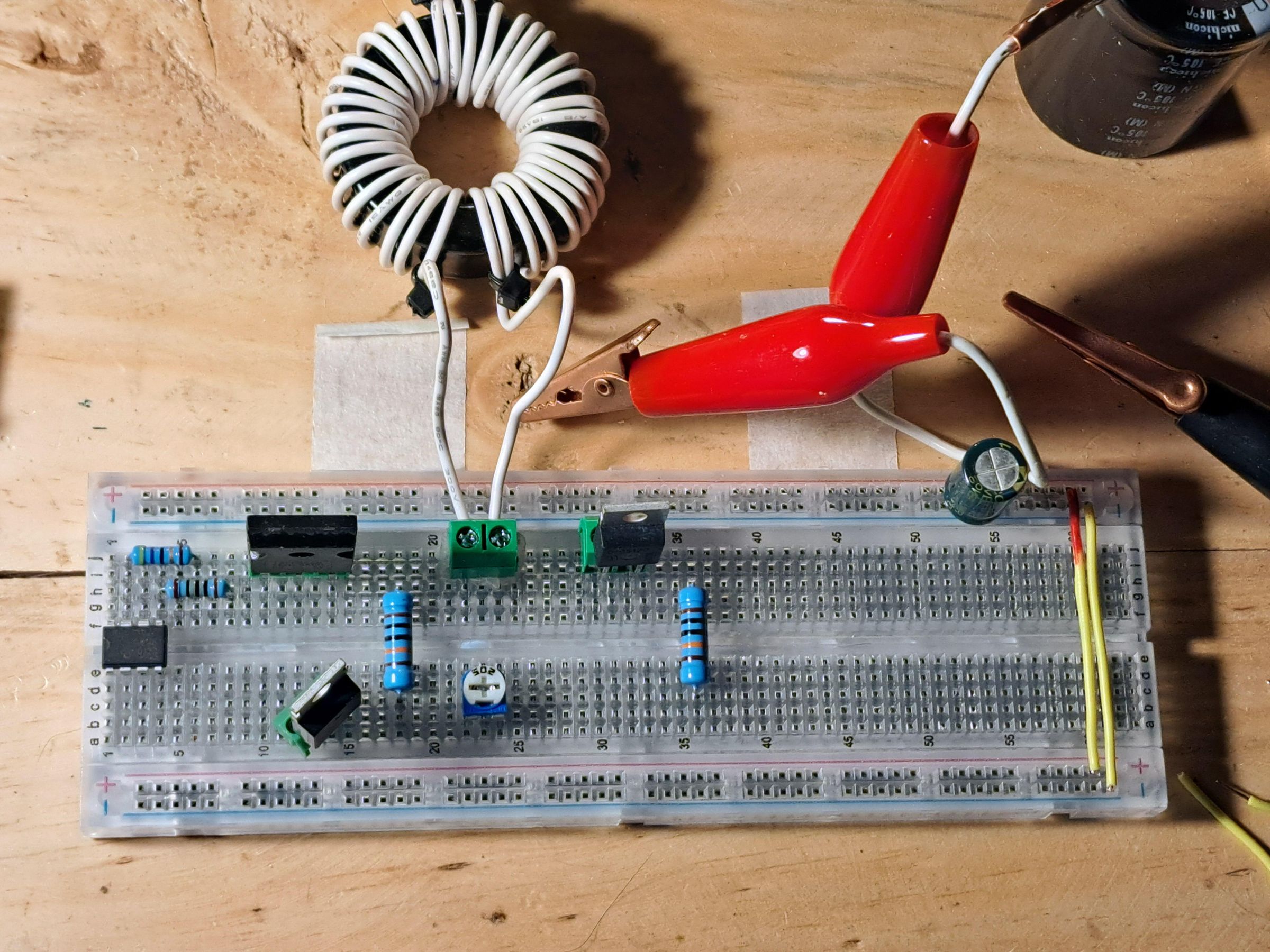 DIY Boost Converter: High Voltage Without Special ICs : 7 Steps ...