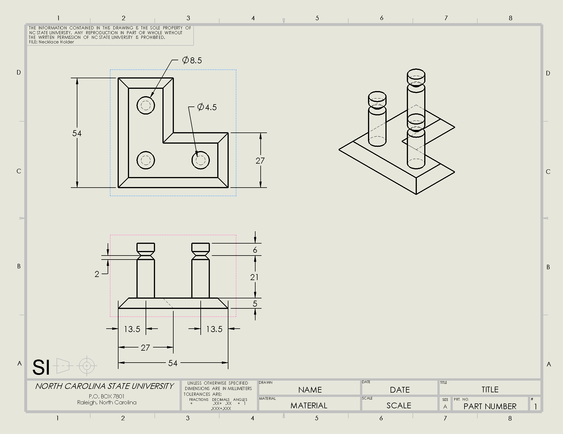 At-Home SolidWorks Activity: Necklace Holder Example : 5 Steps (with ...