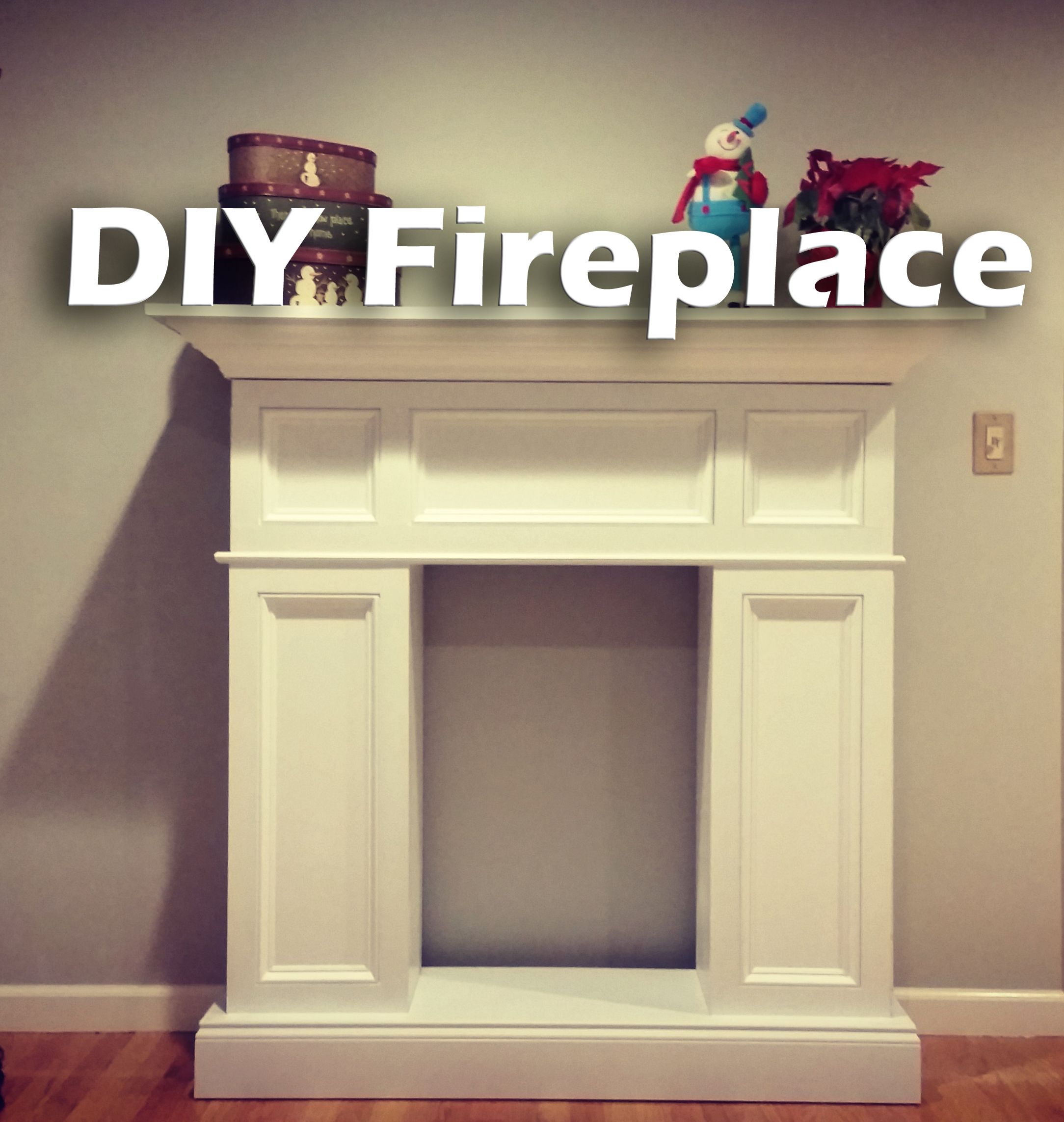DIY Faux Fireplace With Hidden Storage : 12 Steps (with Pictures ...