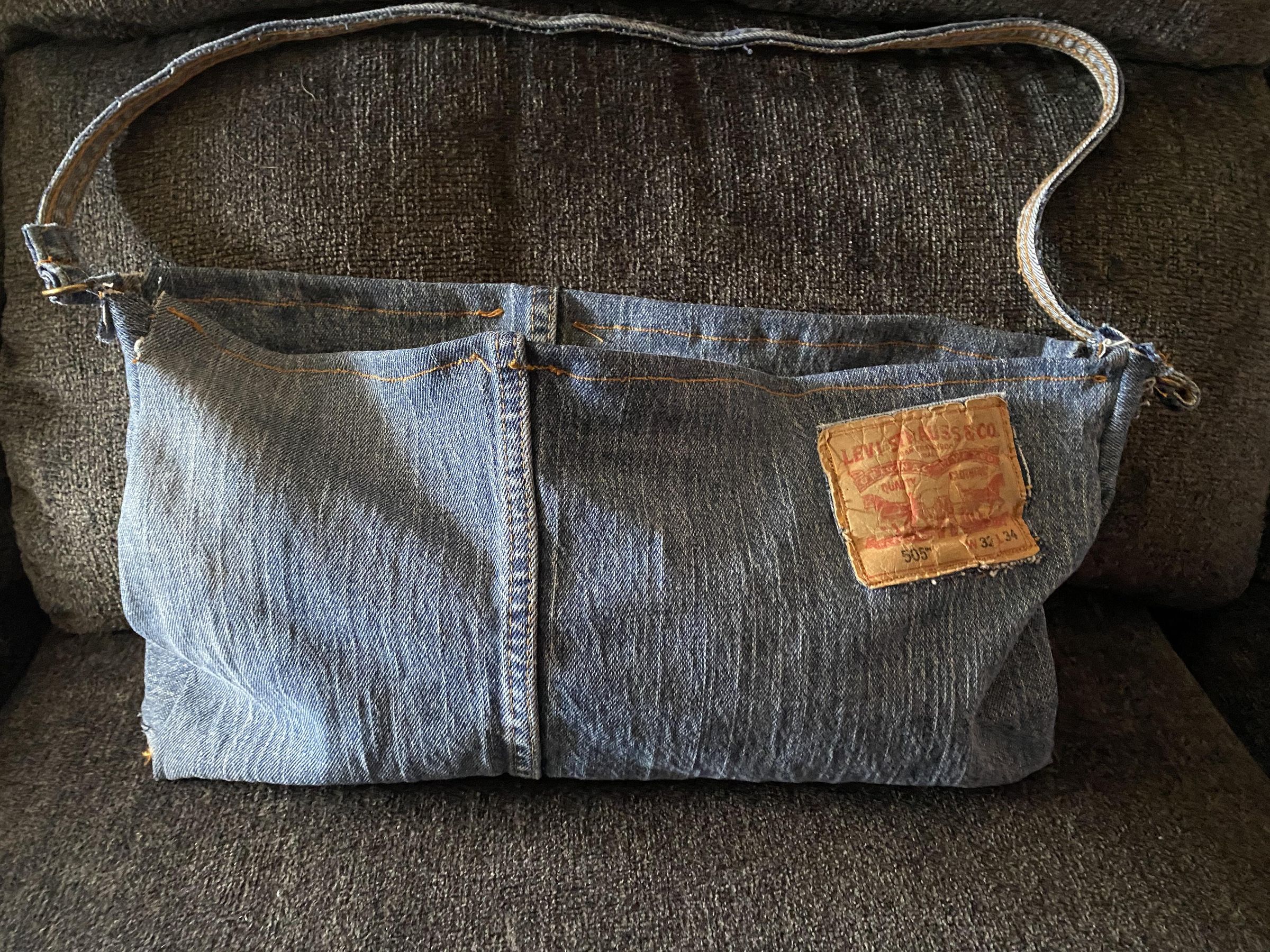 Purse Made From Dad's Old Jeans : 12 Steps - Instructables