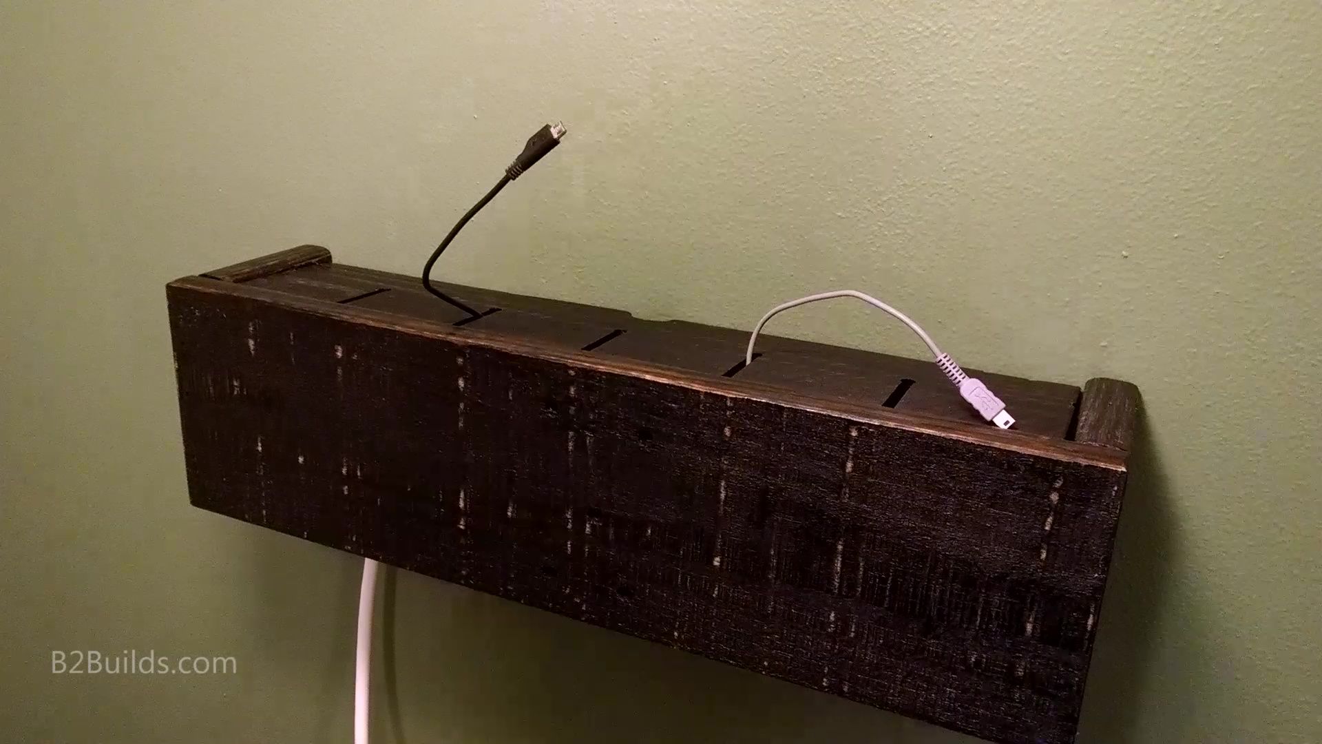 Floating Shelf Charging Station From Pallet Wood : 9 Steps (with ...