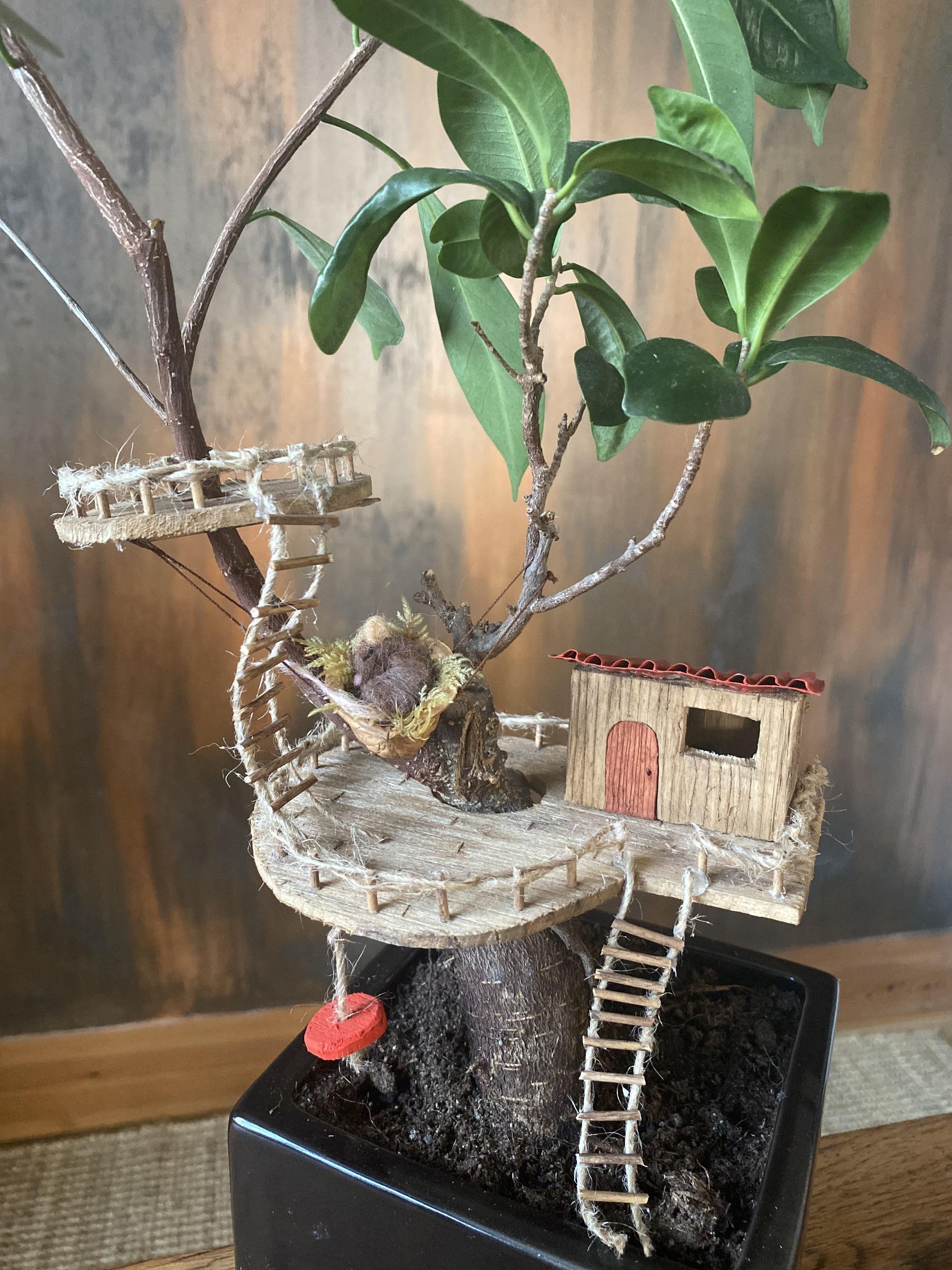 Houseplant Treehouse & Tiny Mouse : 15 Steps (with Pictures ...