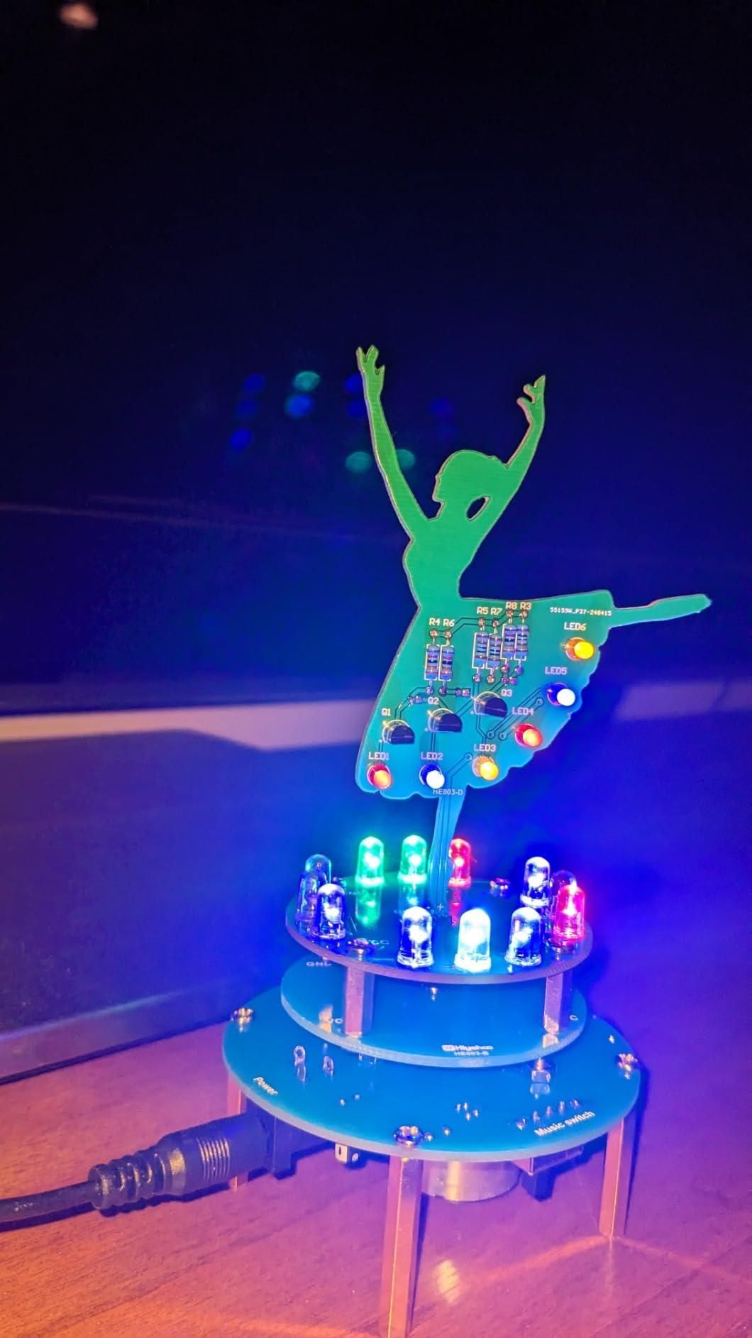 LED Rotating Ballerina Girl Music Box Soldering Project : 32 Steps ...