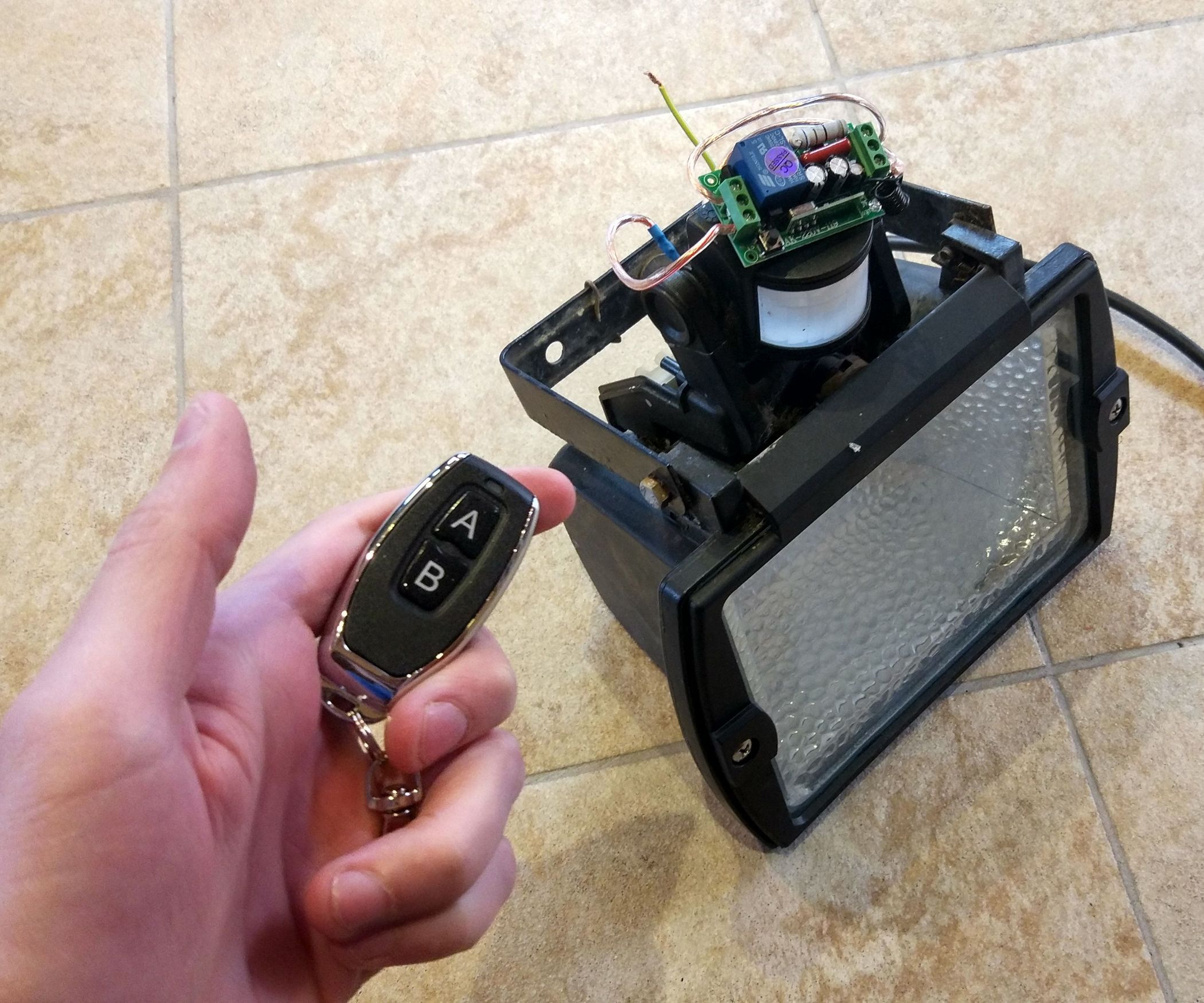 Turn a Broken Motion Sensor Spotlight Into a Remote Controlled ...