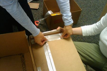 How to Build a Cardboard Ottoman With Storage : 7 Steps (with Pictures ...
