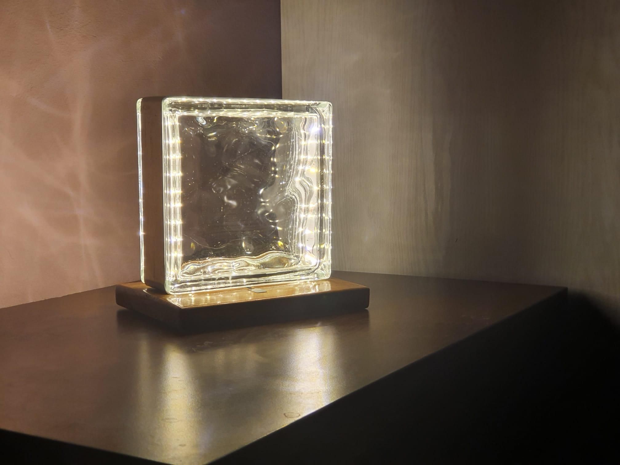 Diy Vintage Led Lamp From Glass Brick : 6 Steps - Instructables