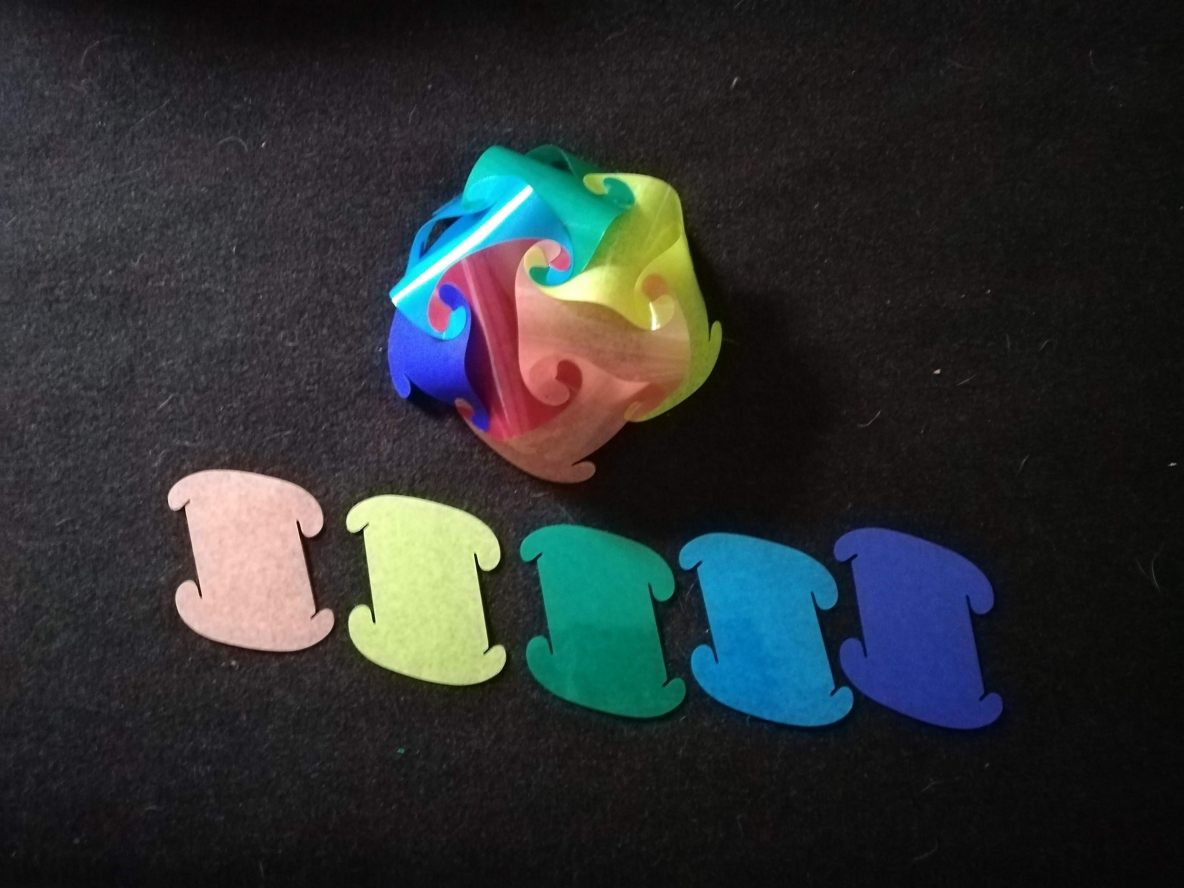 Rainbow IQ Puzzle Laminated Paper Lamp : 9 Steps (with Pictures ...