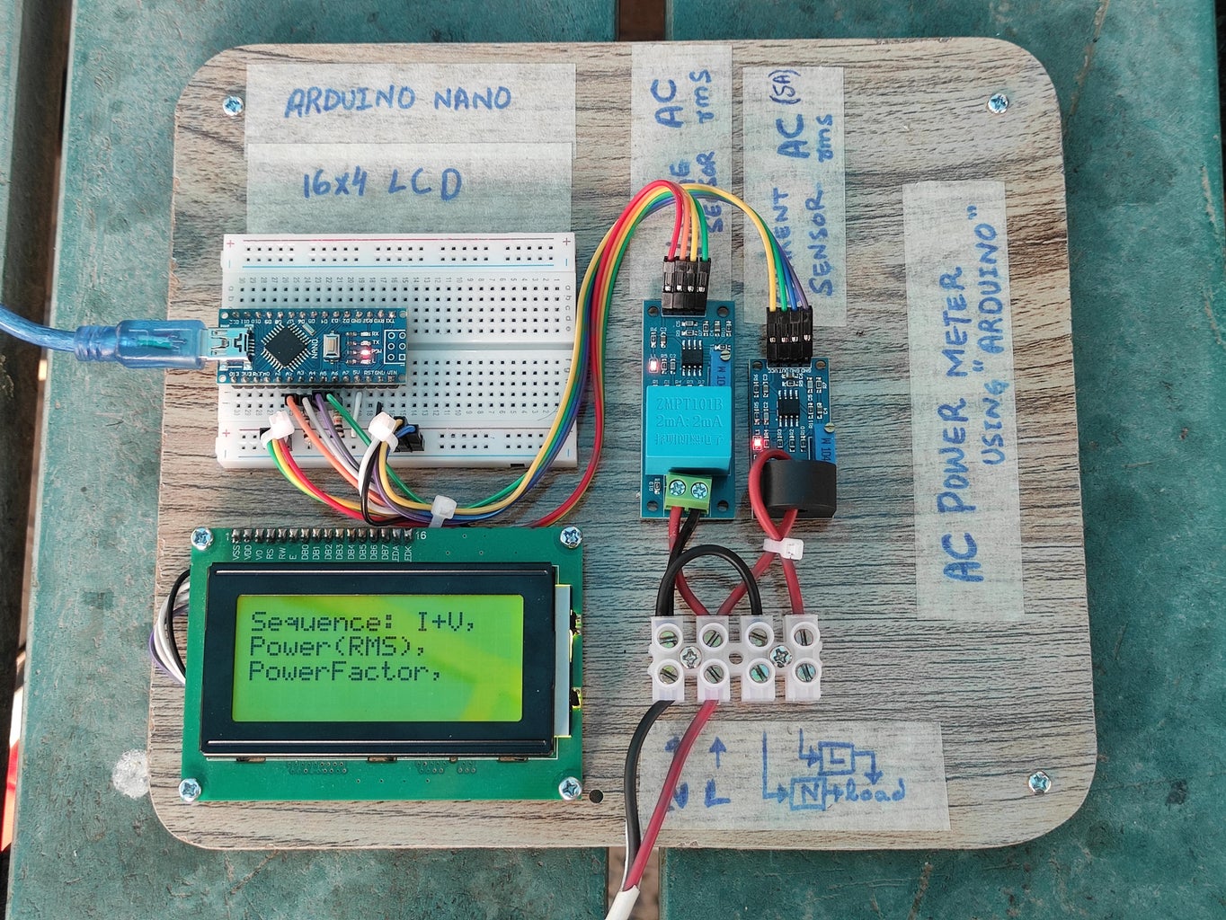 Ac Power Meter Using Arduino Nano With Power Factor 6 Steps With Pictures Instructables