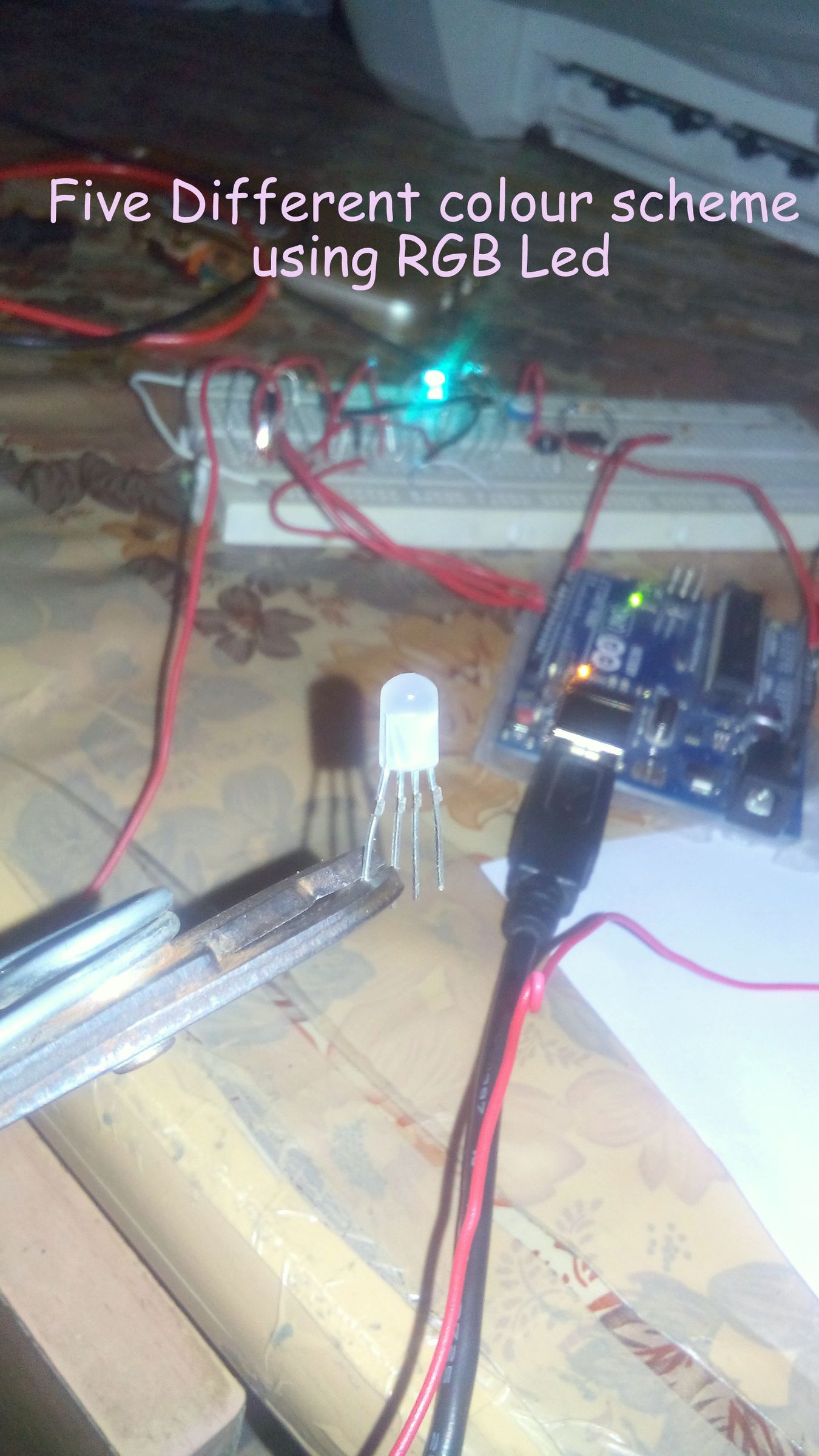 Five Different Colour Scheme Using RGB Led With Arduino : 8 Steps (with ...