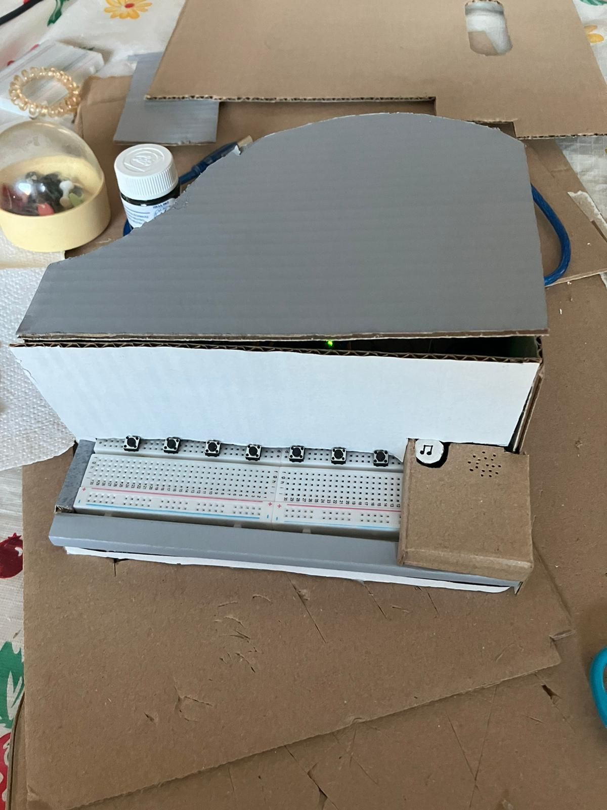 A Mini Cardboard Piano : 7 Steps - Instructables