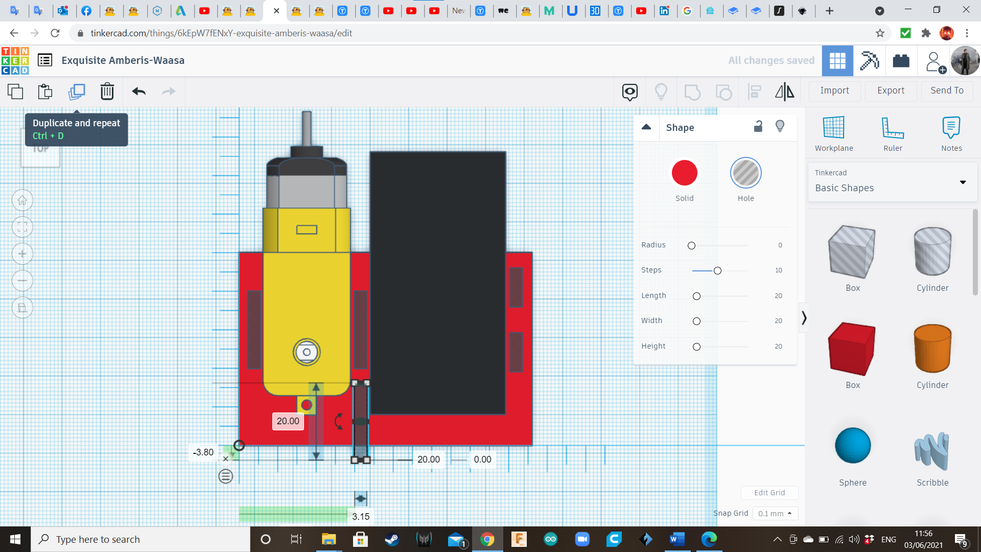 Tinkercad Robotics for School: Laser-cut Walking Machine! : 27 Steps ...