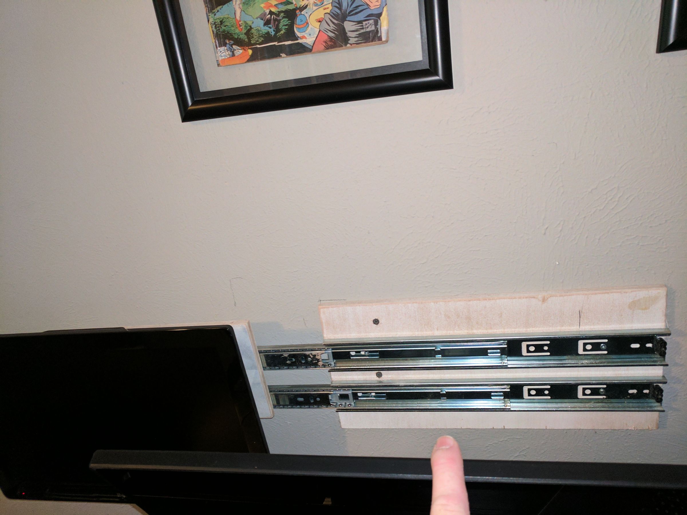 Sliding TV Mount Using Drawer Slides - Instructables