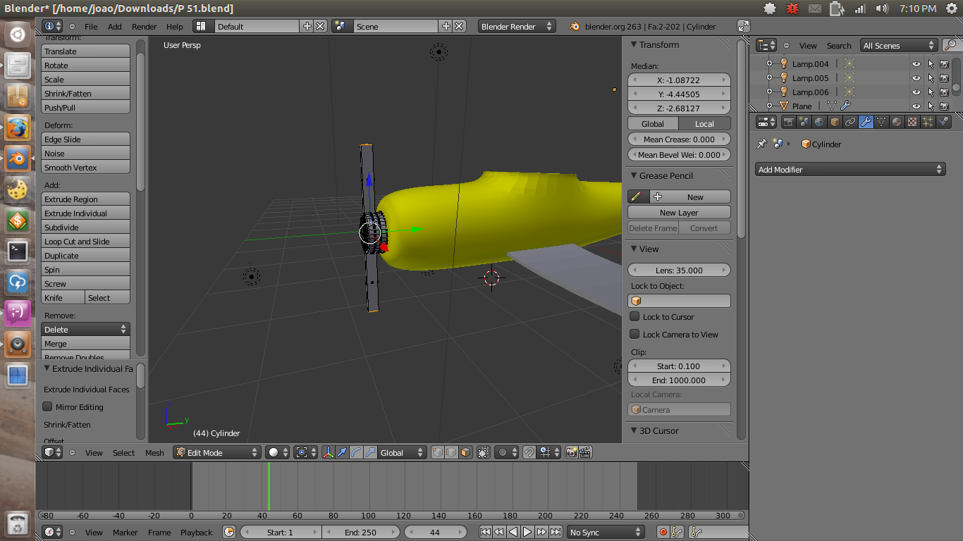 Modelling in Blender: Airplane Part 1 : 8 Steps - Instructables