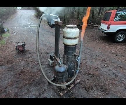Using Wood to Fuel a Generator! (How to Build a Wood Gasifier W ...