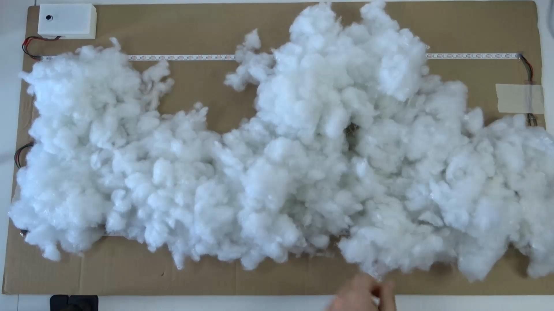 Interactive LED Cloud With Thunderstorm Effects and WiFi, Controlled ...