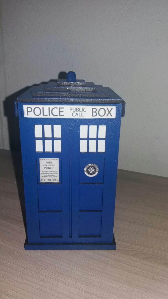Doctor Who TARDIS Laser Cut Money Box : 8 Steps (with Pictures ...