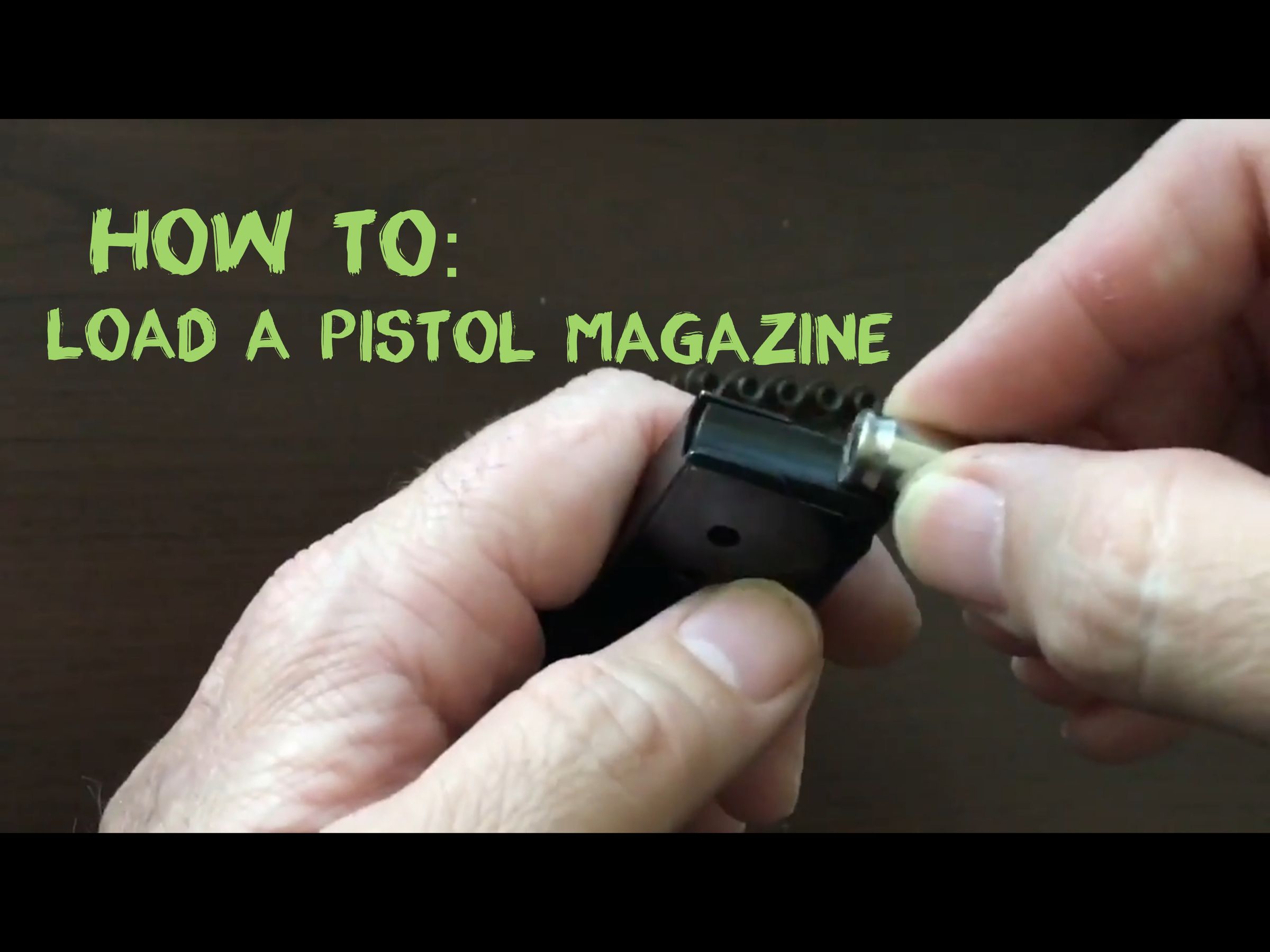 How to Load a Pistol Magazine - Instructables