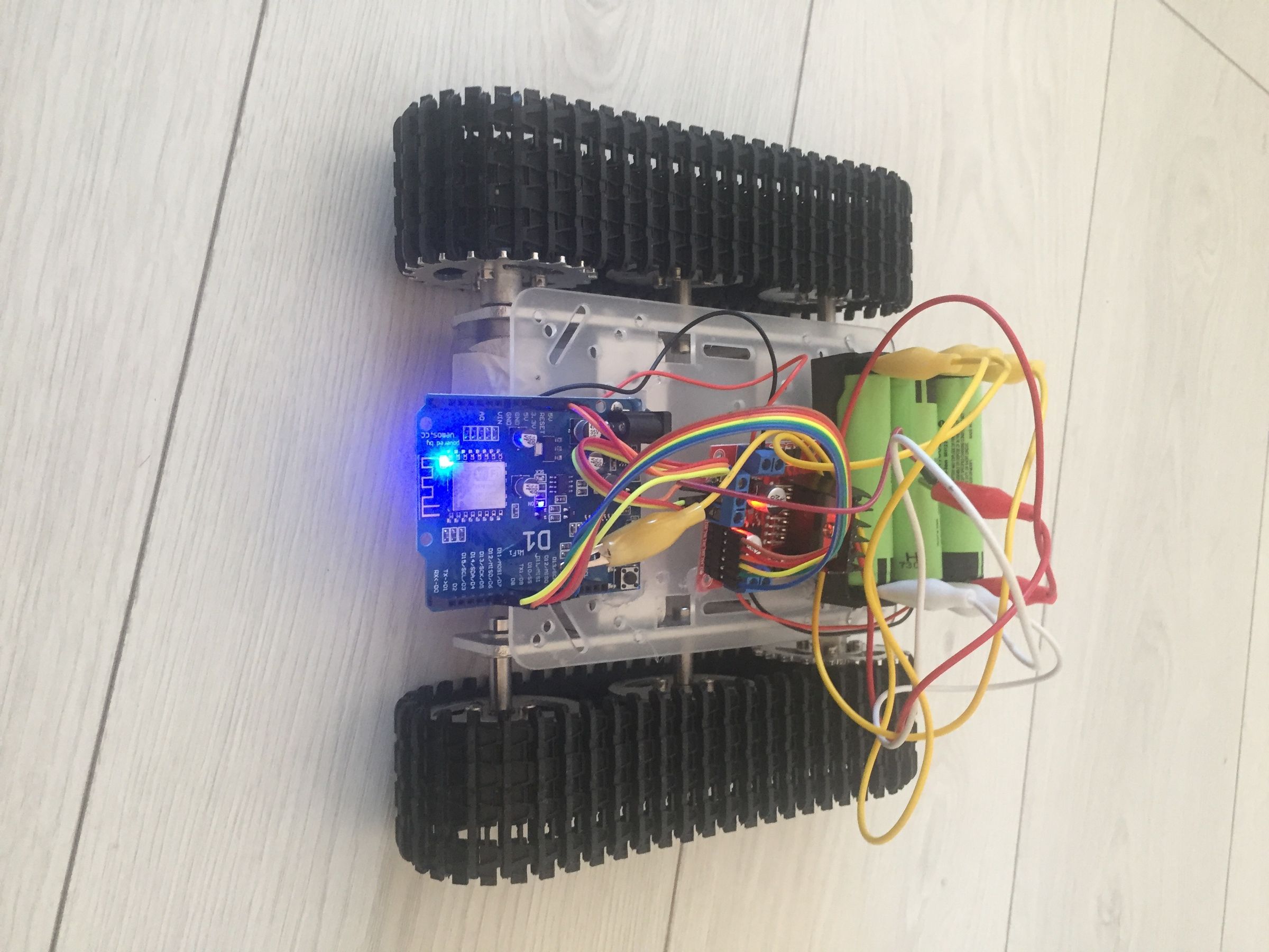 Wi-Fi Controlled Robot Using Wemos D1 ESP8266, Arduino IDE and Blynk ...
