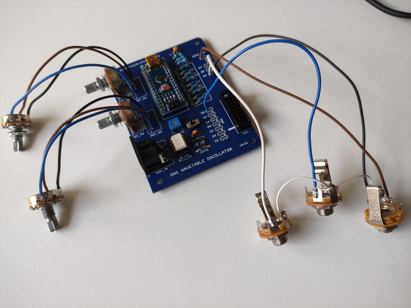 Arduino Voltage Controlled Wavetable Oscillator 6 Steps Instructables 5332