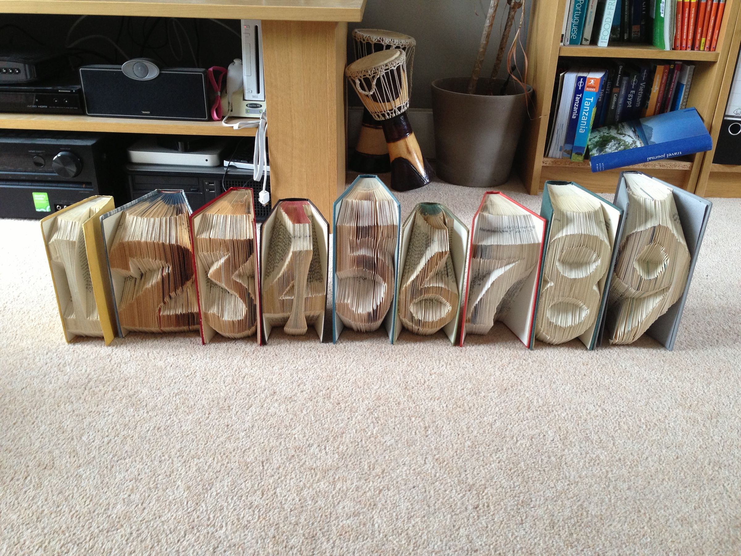 Folding Book Art - Wedding Table Numbers : 7 Steps (with Pictures ...