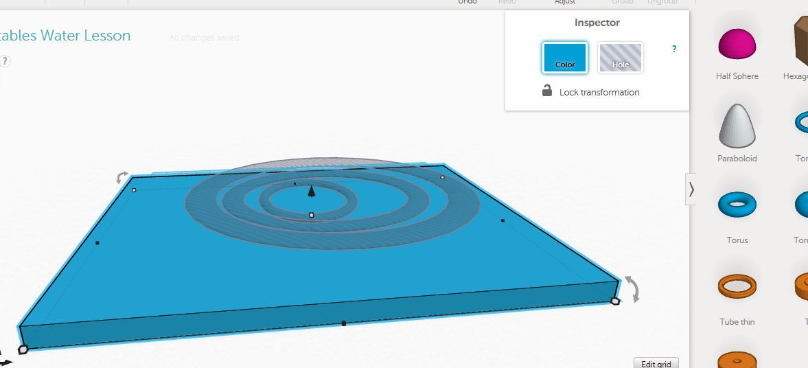 Representing Water on Tinkercad : 3 Steps (with Pictures) - Instructables