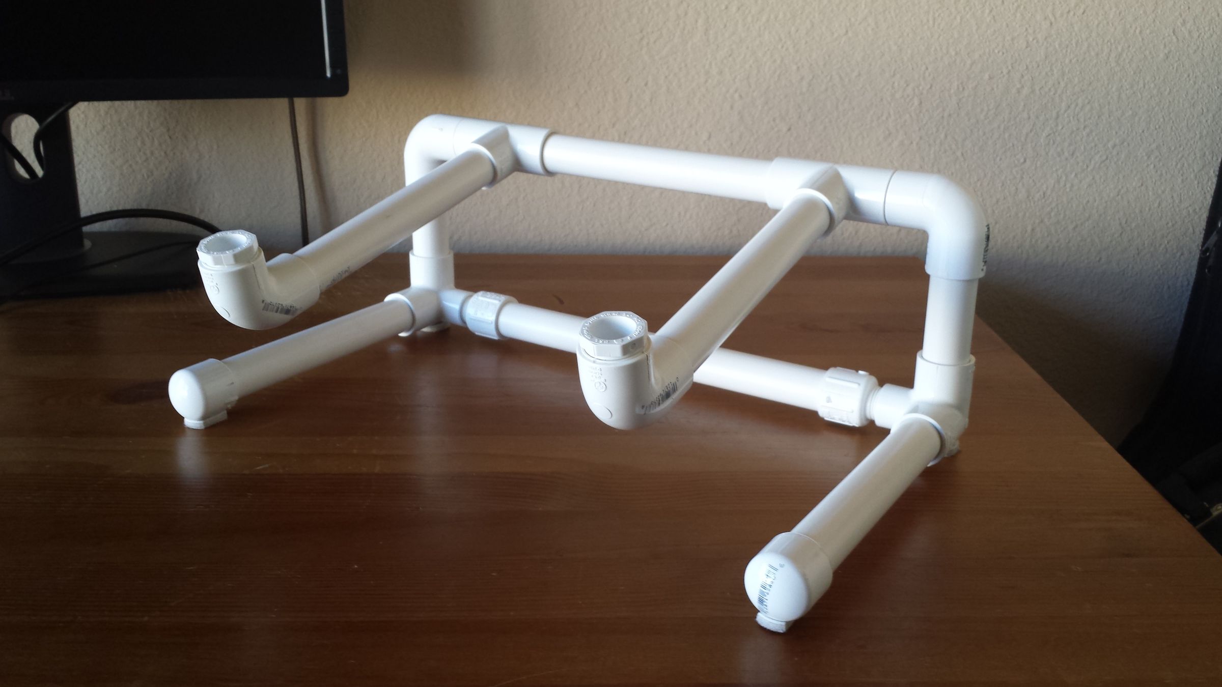 $18 PVC Laptop Stand With Keyboard/Mouse Slot - Instructables