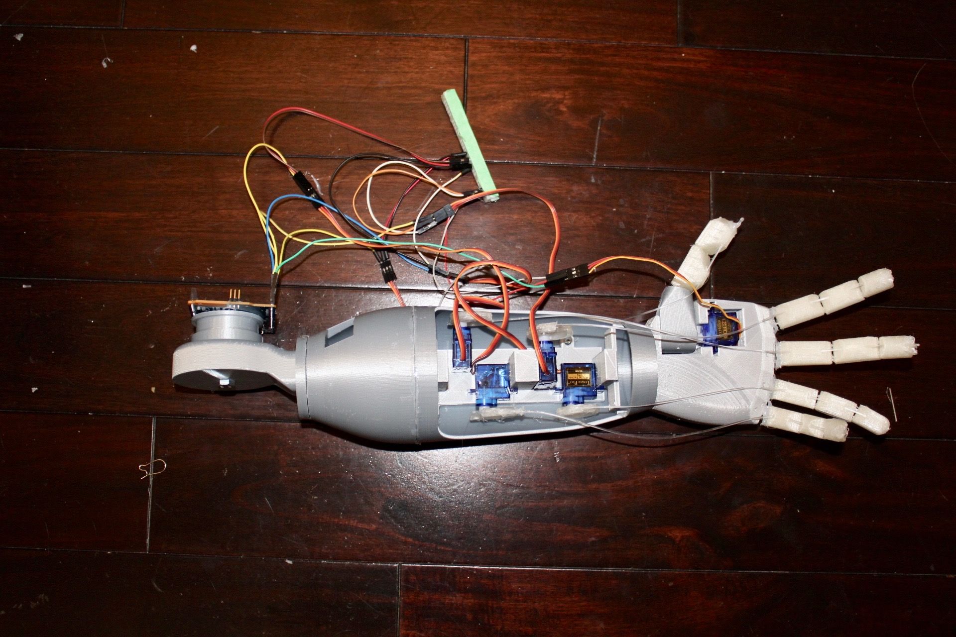 3D Printed Robotic Hand With Bluetooth Control : 18 Steps (with ...