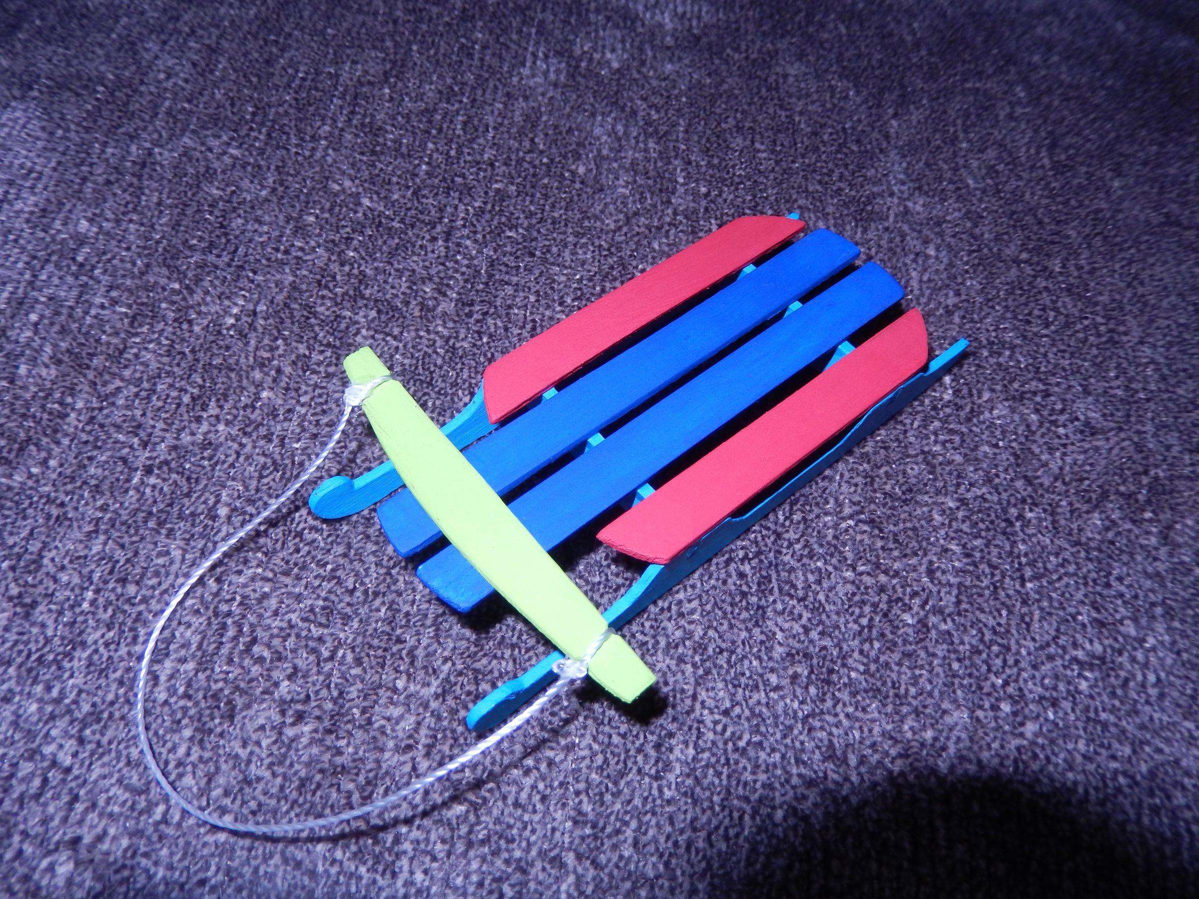 Popsicle Stick Sled Ornament : 10 Steps (with Pictures) - Instructables