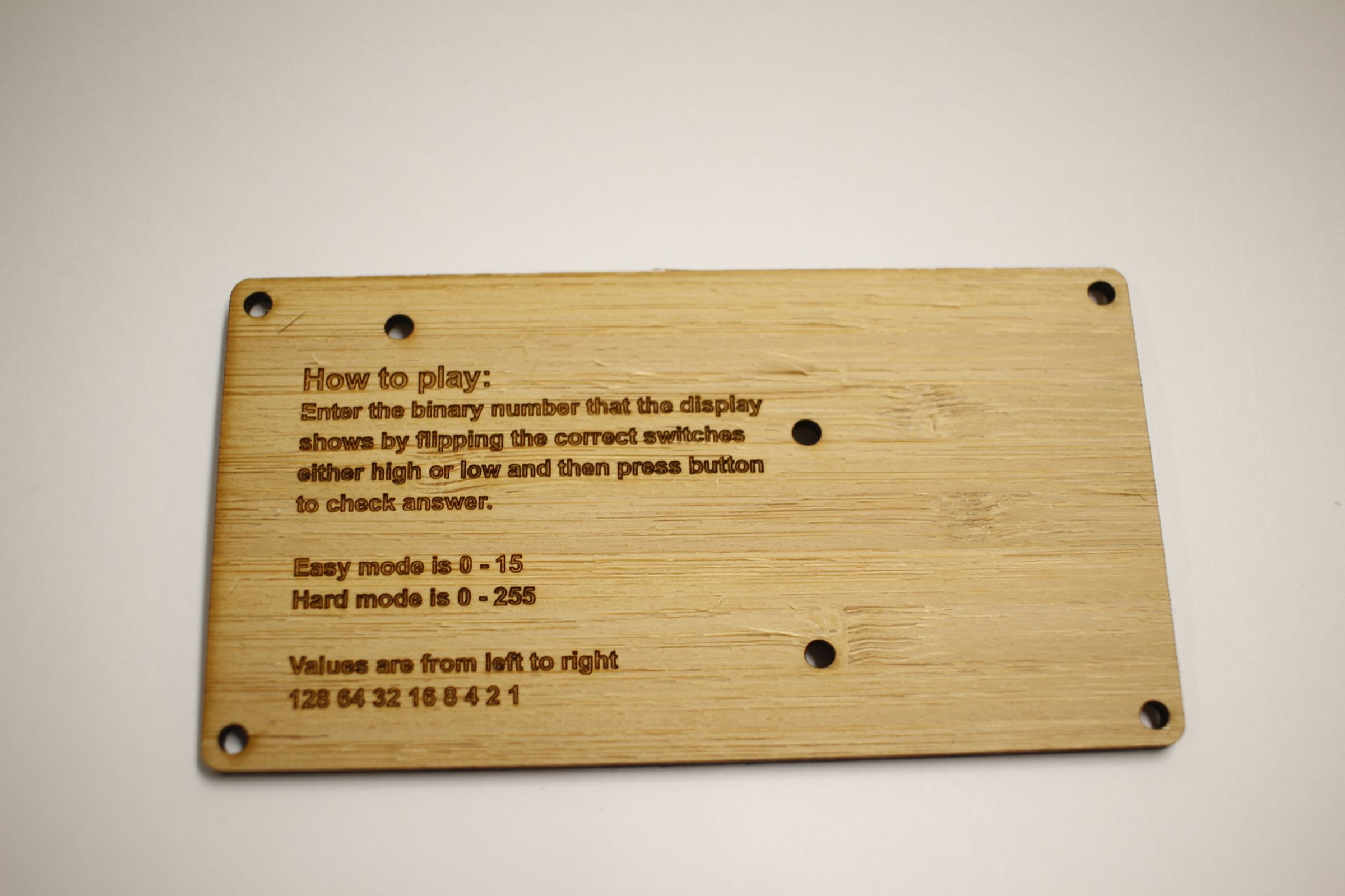 Binary Game : 9 Steps (with Pictures) - Instructables