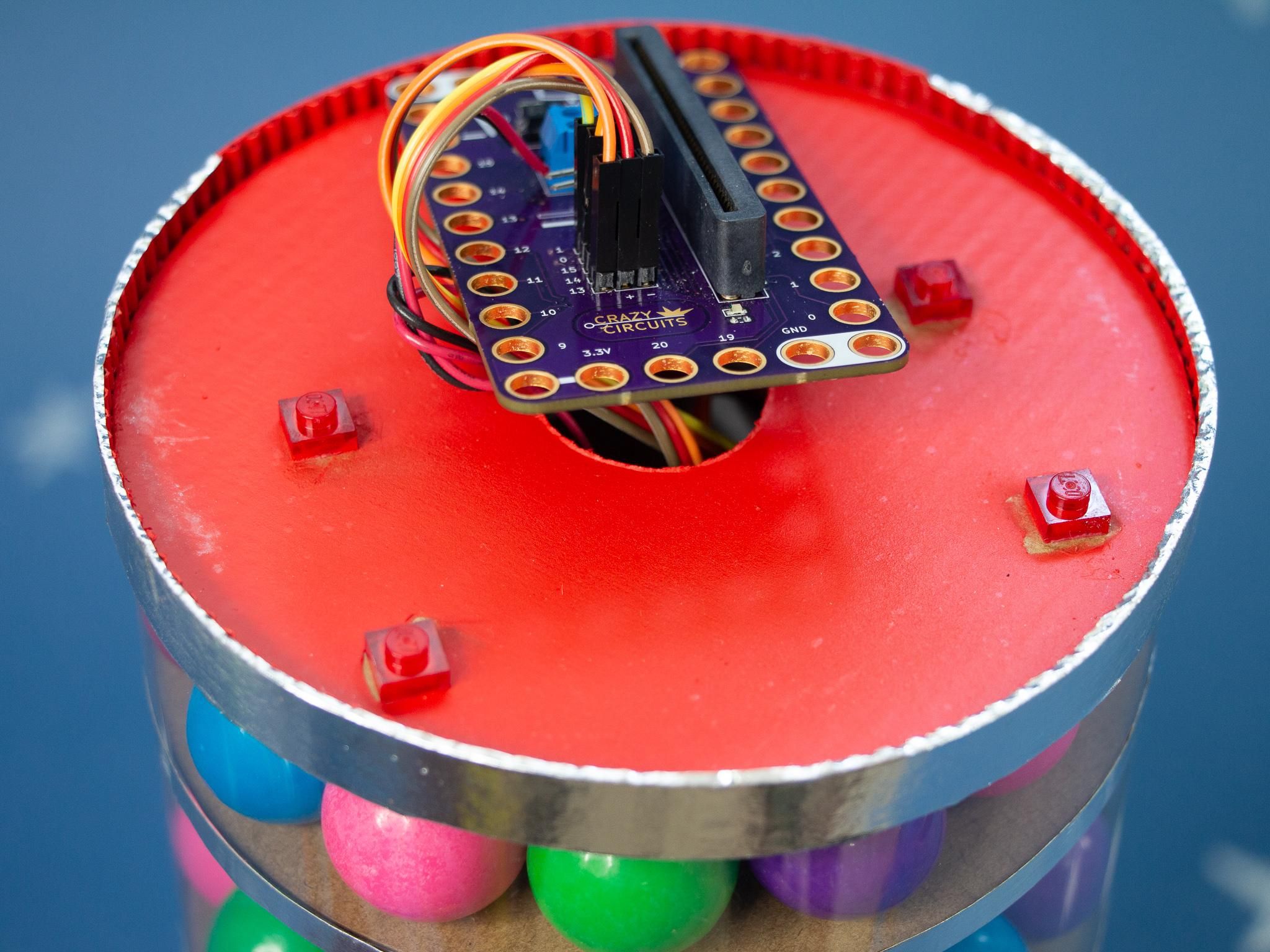 Hands-Free Cardboard Gumball Machine : 18 Steps (with Pictures ...