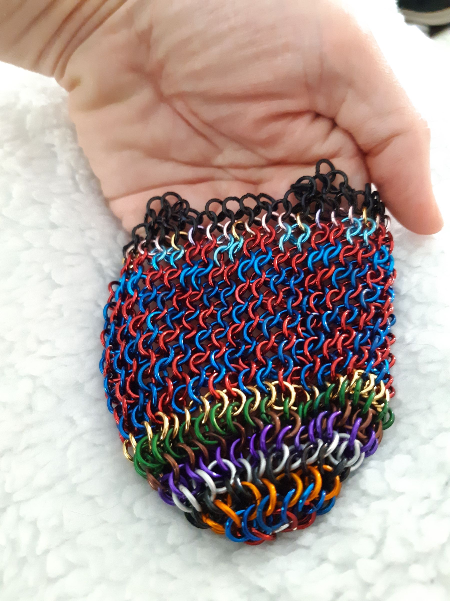 Legend of Zelda Triforce Chainmaille Dice Bag : 9 Steps (with Pictures ...