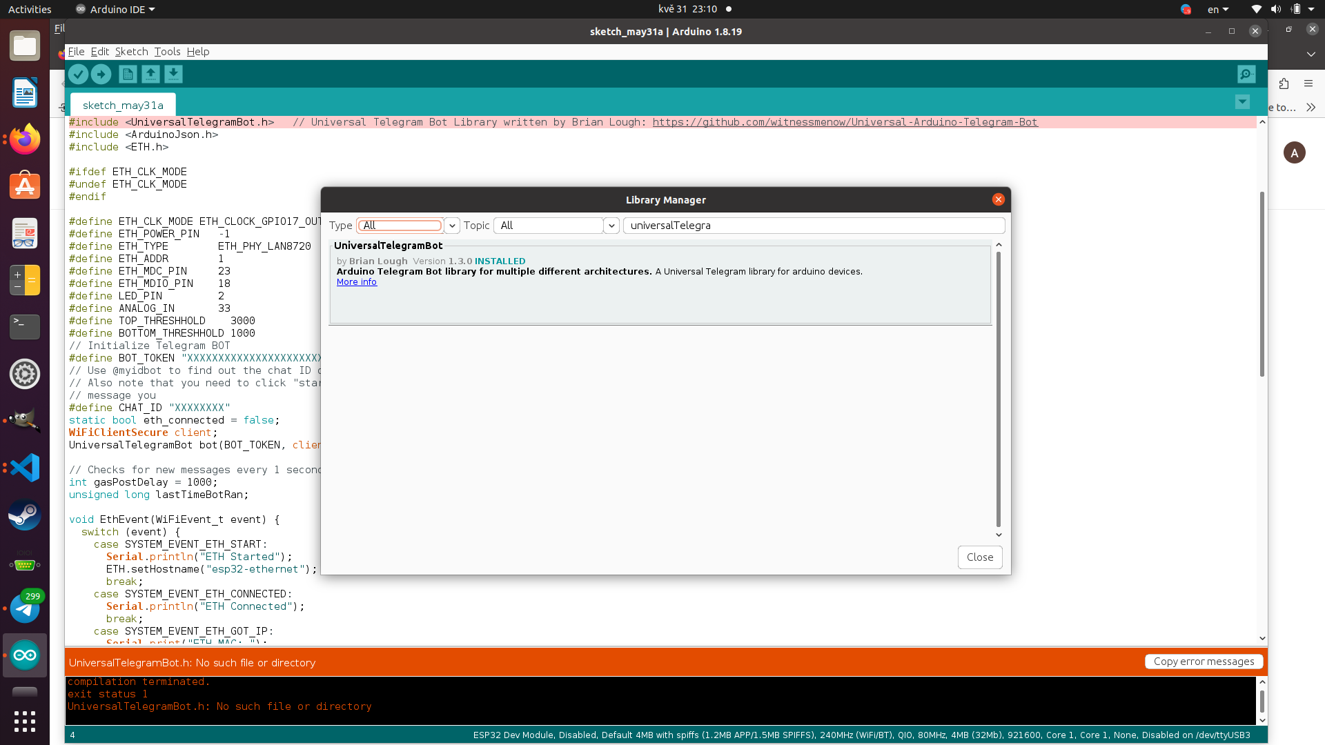 Esp32-Stick Telegram Gas Sensor: How to Make Plug-And-Play Gas ...