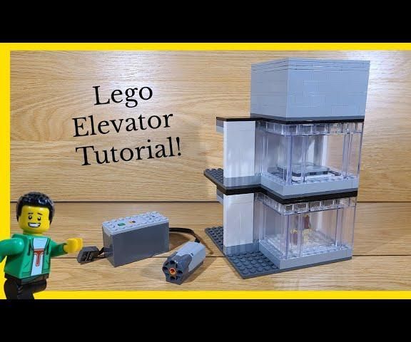 How to Build a Working Lego Glass Elevator With Sliding Doors! : 5 ...