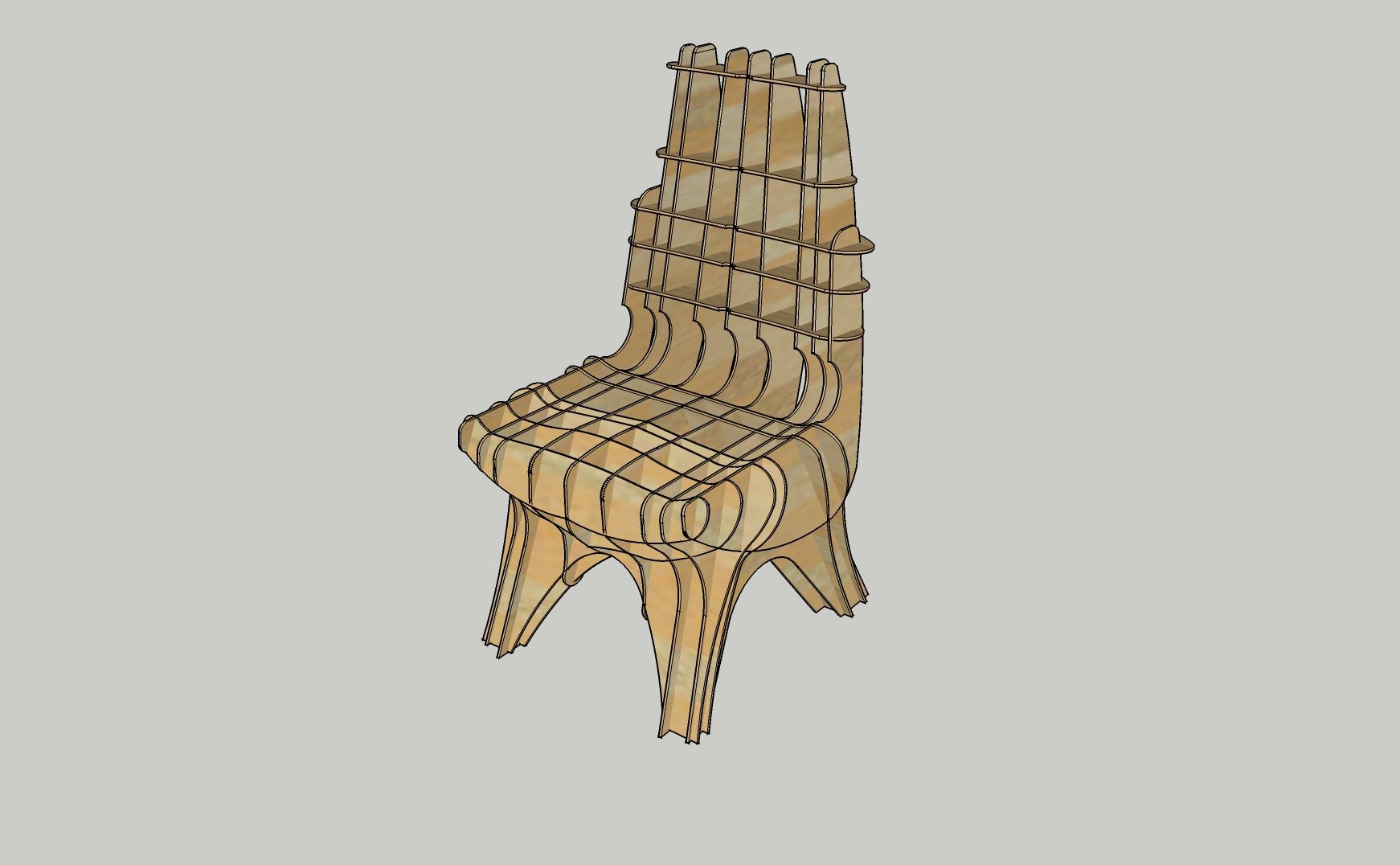 Charley Chair - How to Design a Laser Cut Chair : 10 Steps (with ...